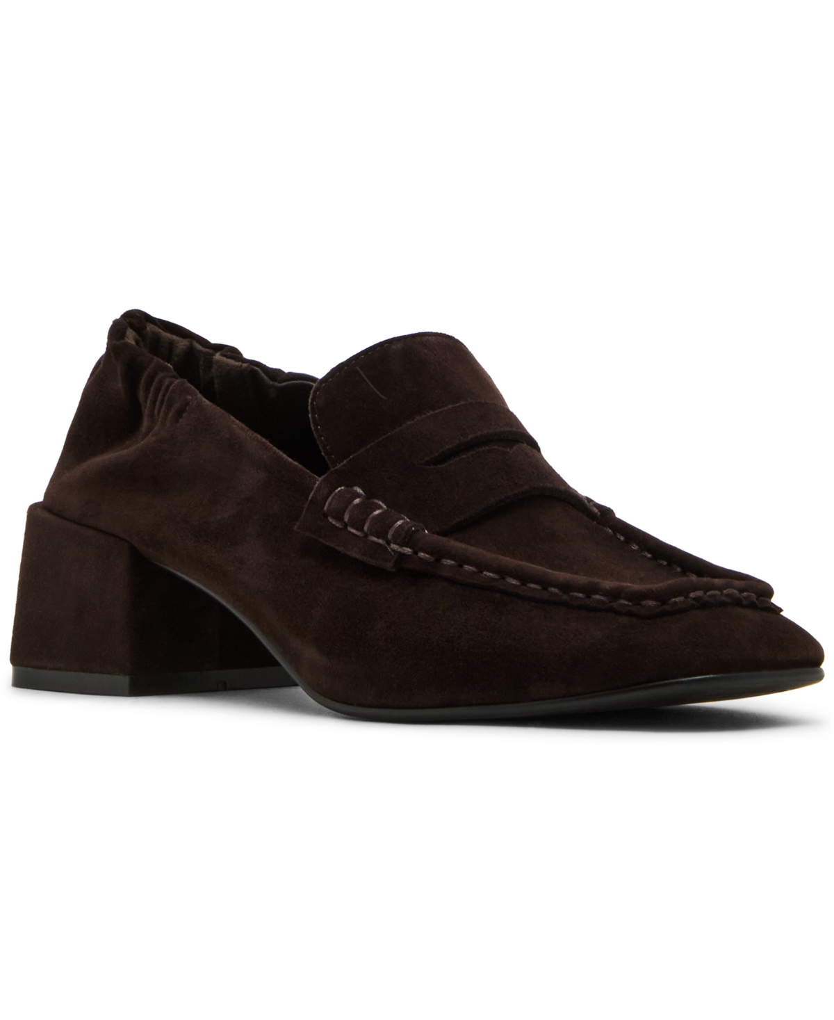Click here for Steve Madden Womens Este Block-Heel Loafers - Brow... prices