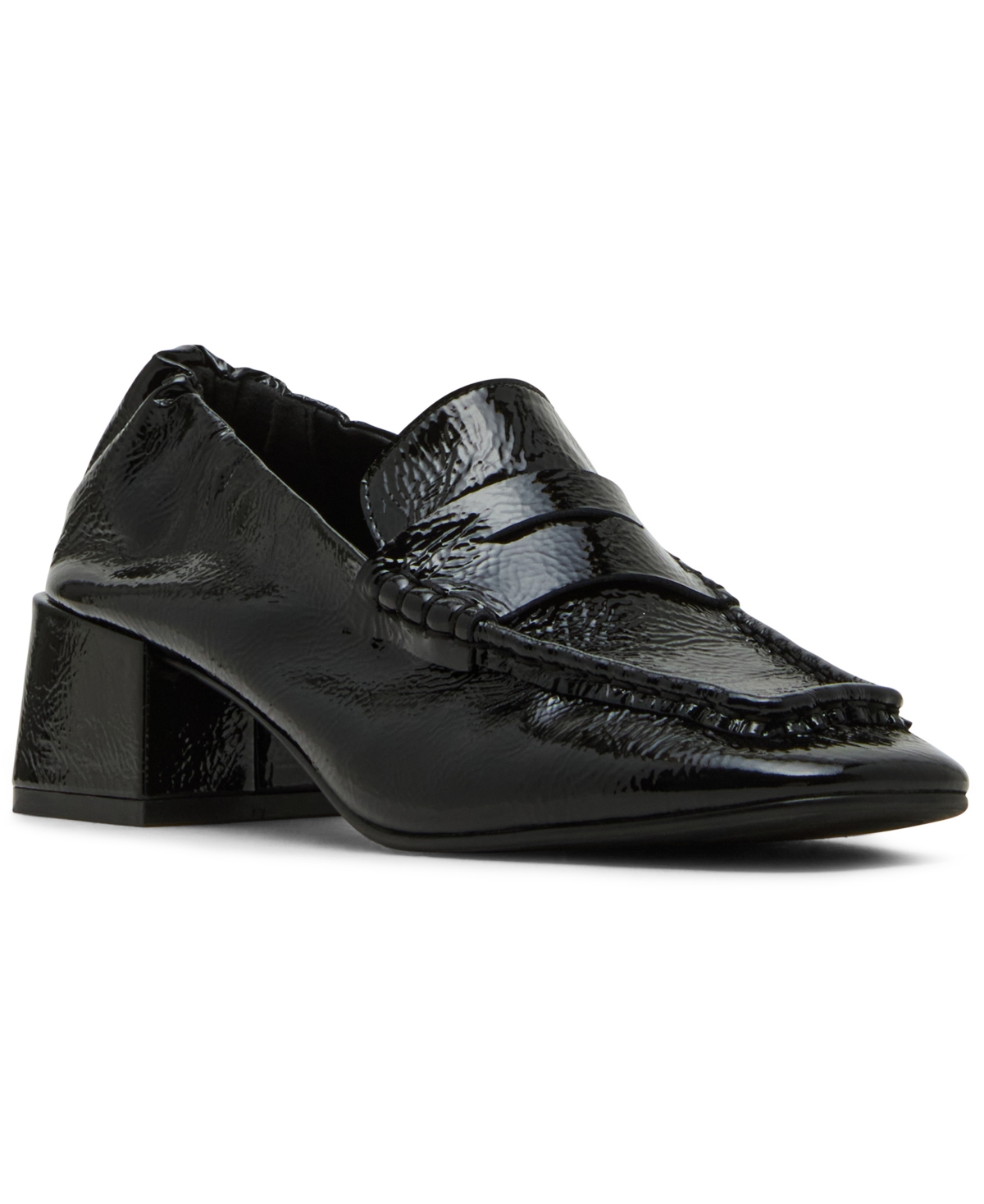Click here for Steve Madden Womens Este Block-Heel Loafers - Blac... prices