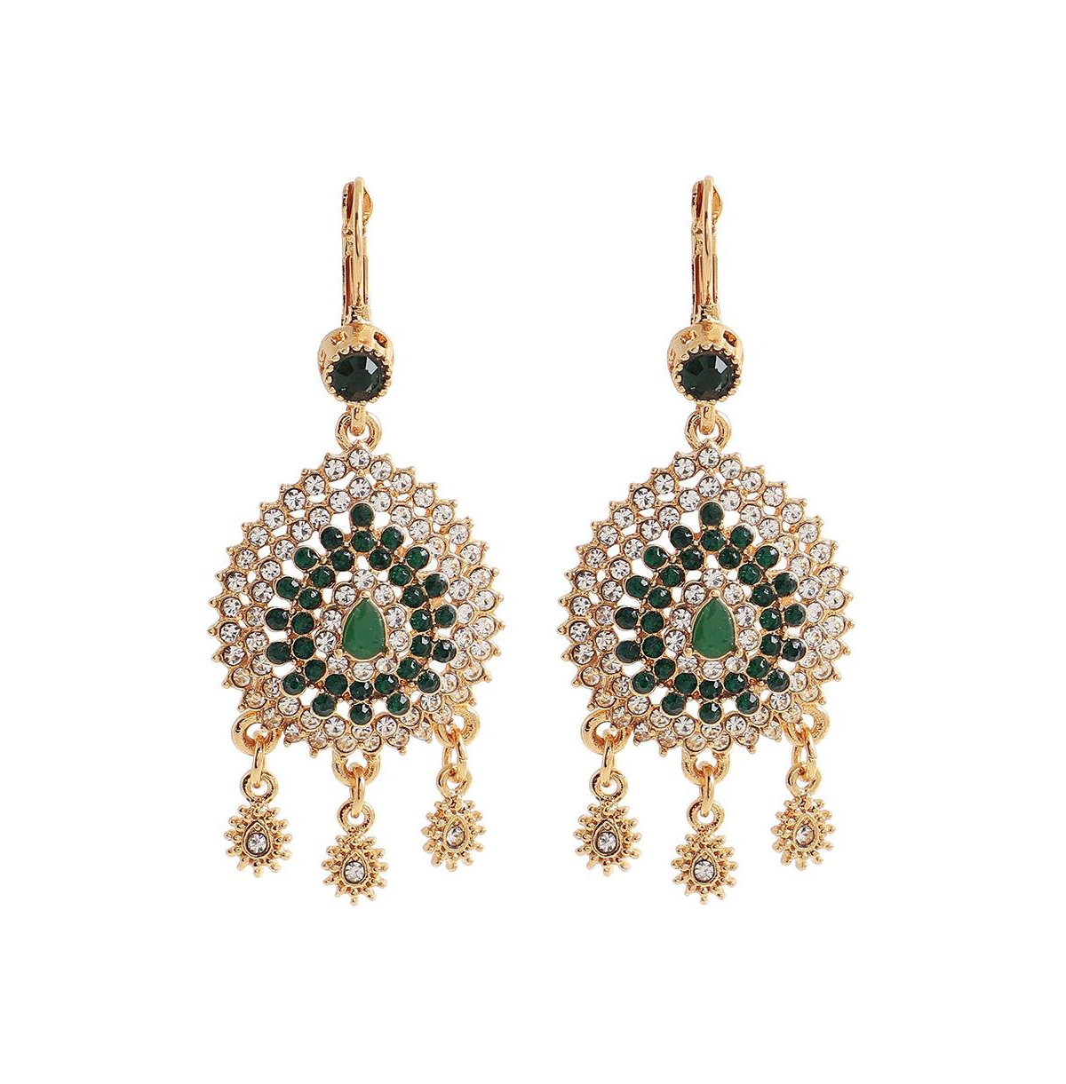 Click here for Sohi Womens Gold Regal Drop Earrings - Gold prices