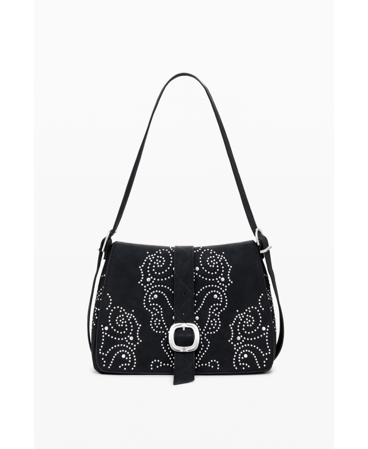 Click here for Desigual Womens Small crossbody faux leather studd... prices