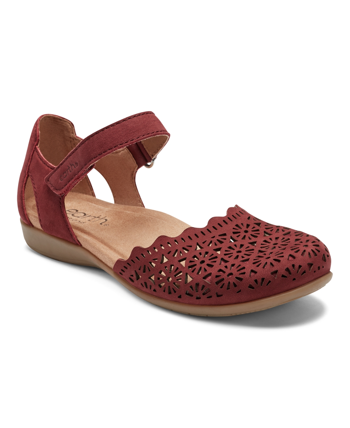Click here for Earth Womens Bronnie Perforated Two-Piece Flat San... prices