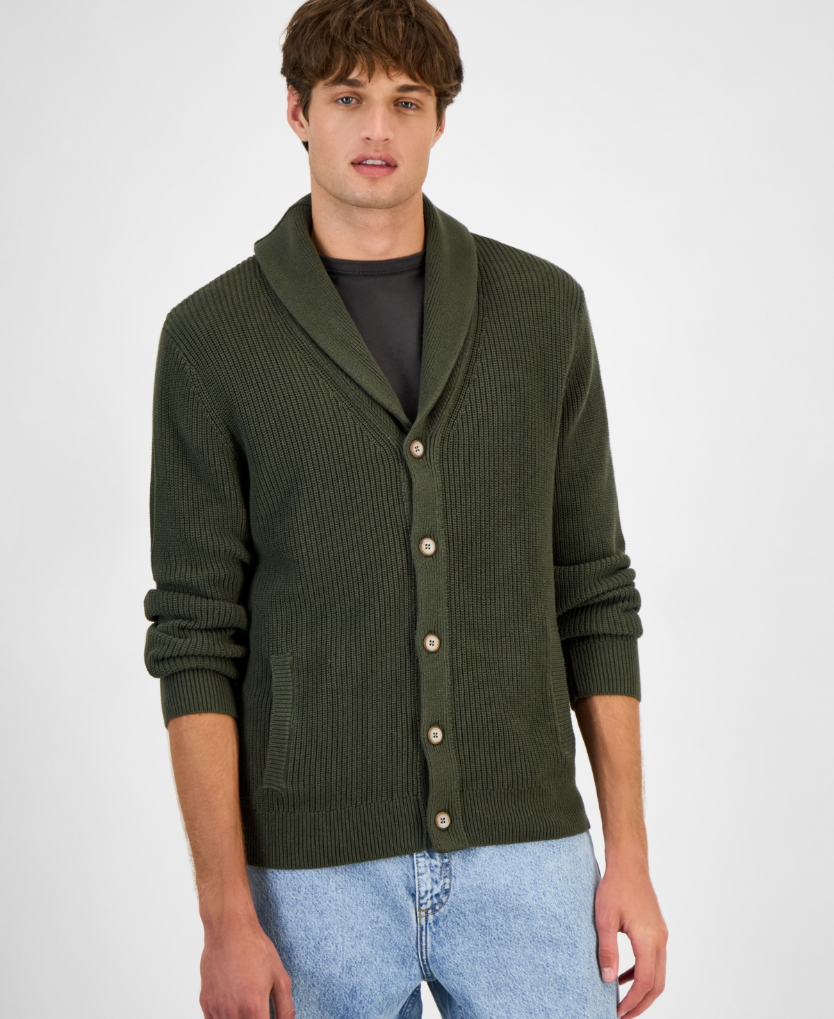 Click here for Sun + Stone Mens Alvin Cardigan Sweater  Created f... prices