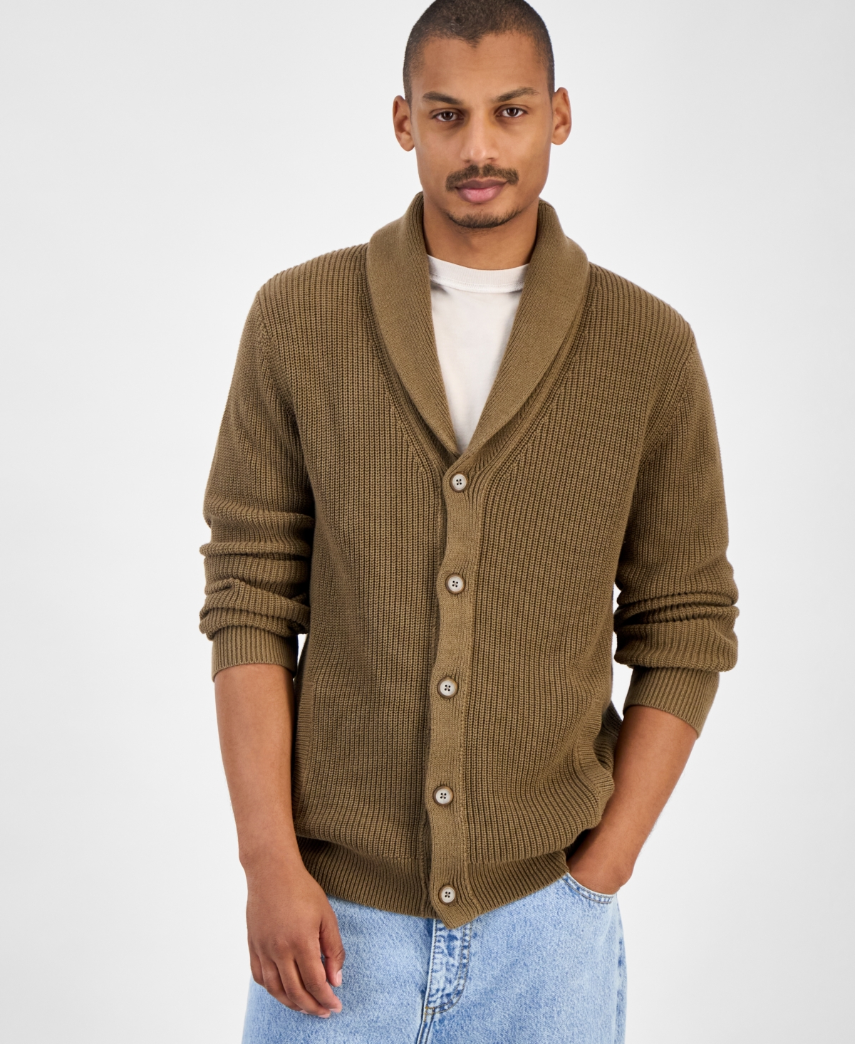 Click here for Sun + Stone Mens Alvin Cardigan Sweater  Created f... prices