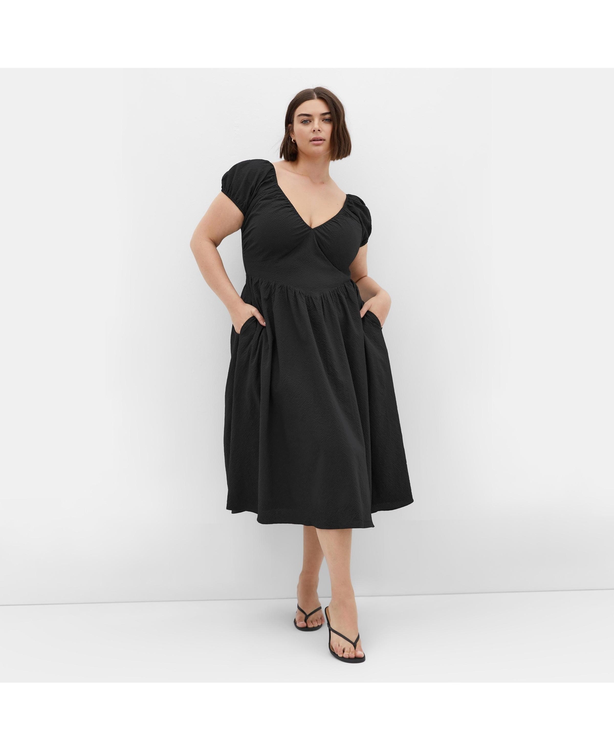 Click here for City Chic Plus Size Shelby Midi Dress - Black prices
