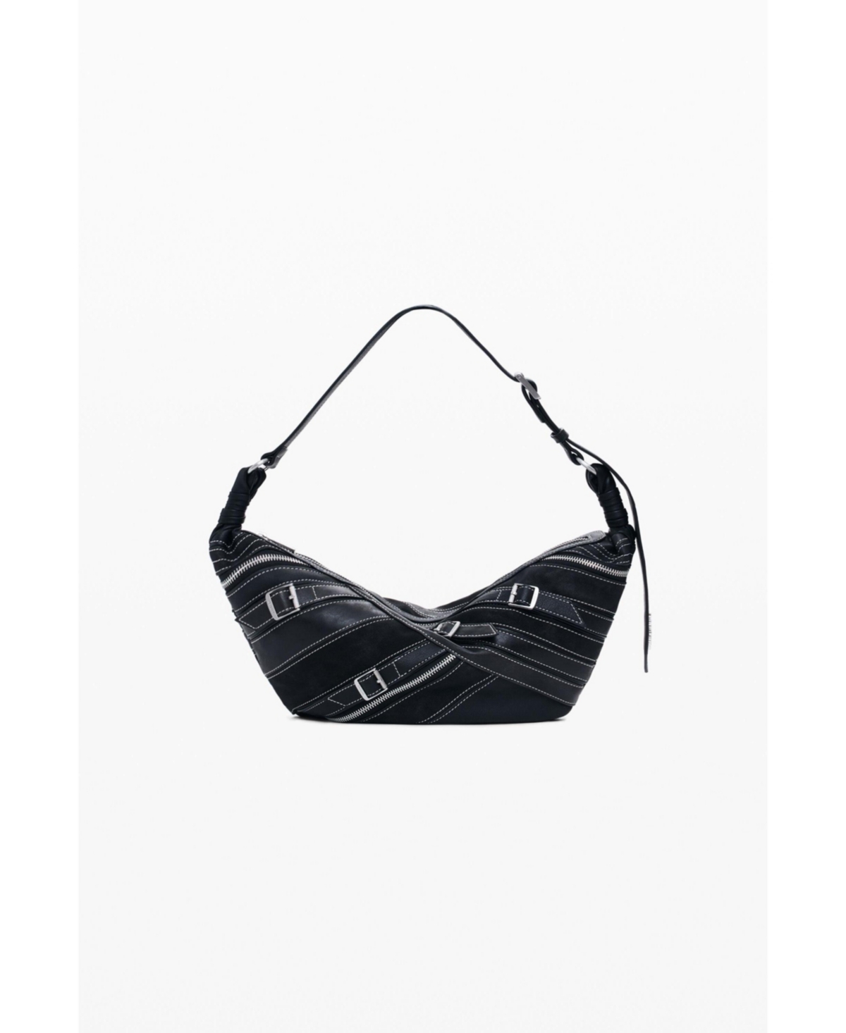 Click here for Desigual Womens Small faux leather bag with buckle... prices