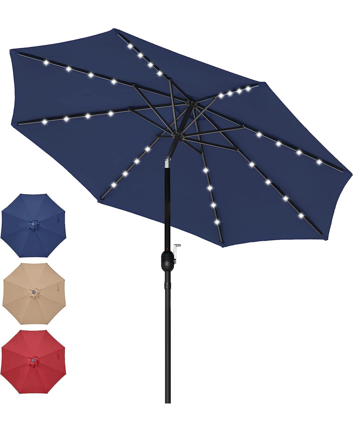 Click here for Flynama One 9 Solar Umbrella 32 Led Lighted Patio... prices