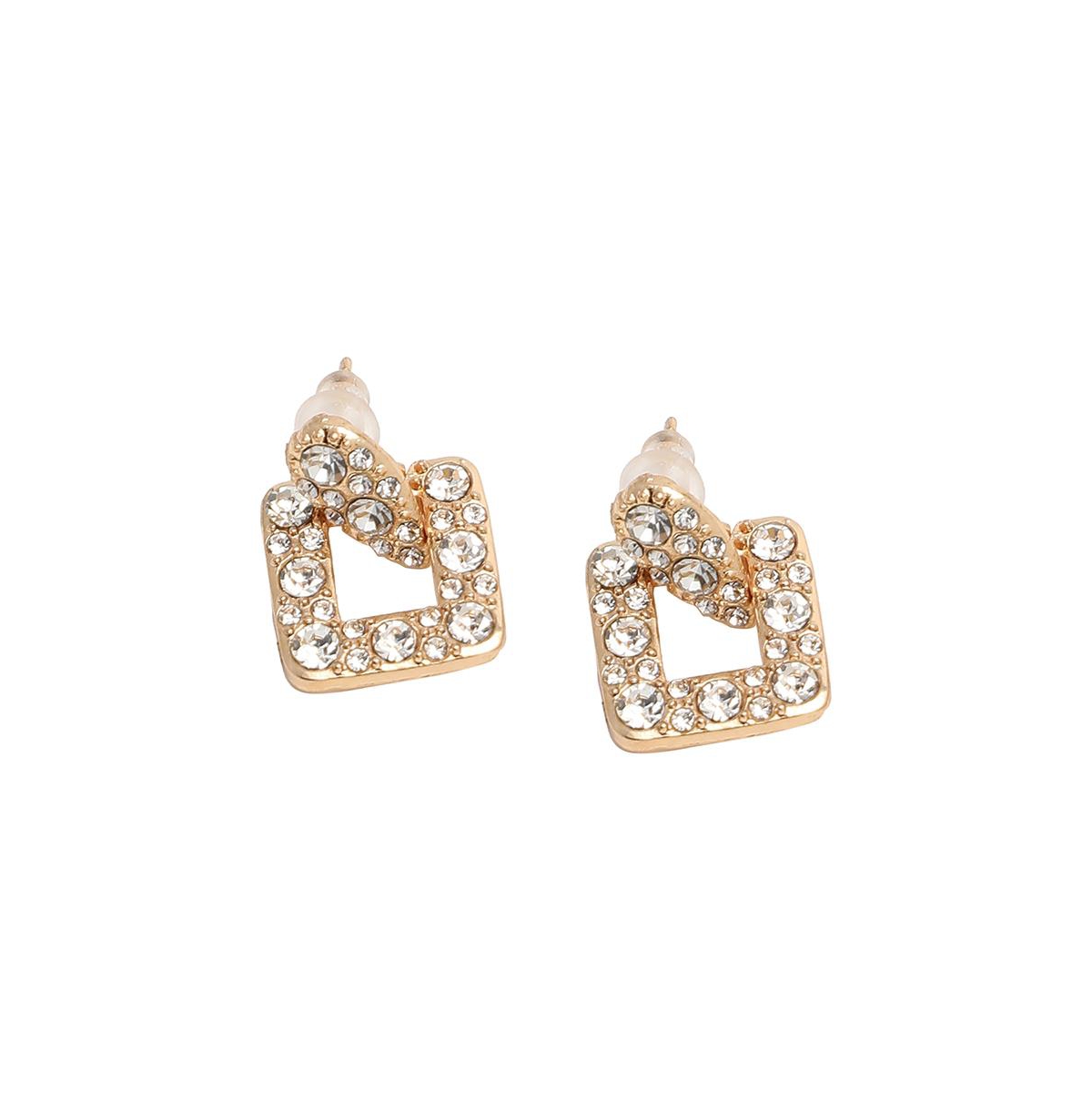 Click here for Sohi Womens Embellished Drop Earrings - Gold prices