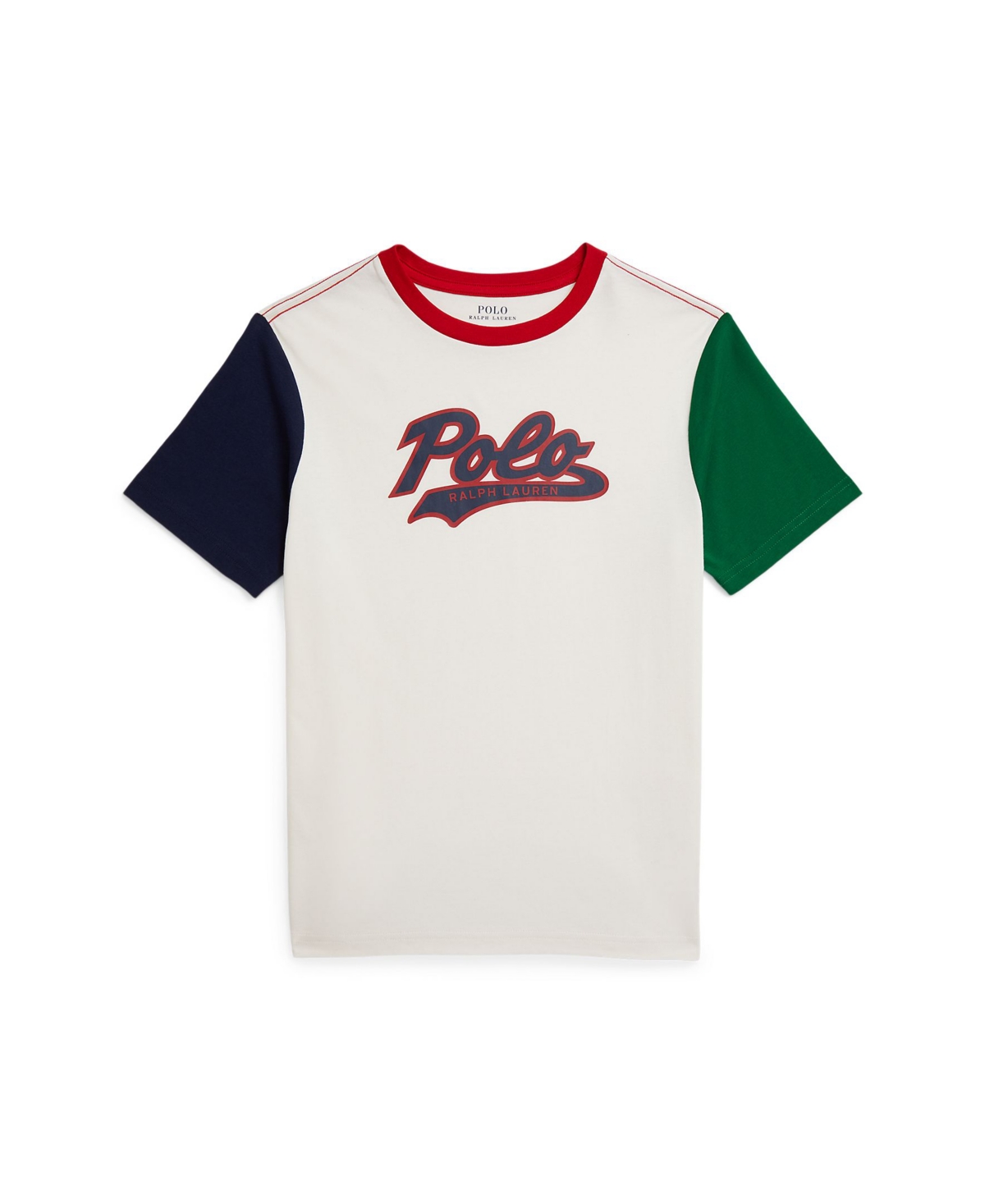 Click here for Polo Ralph Lauren Big Boys Logo Color Blocked T-Sh... prices