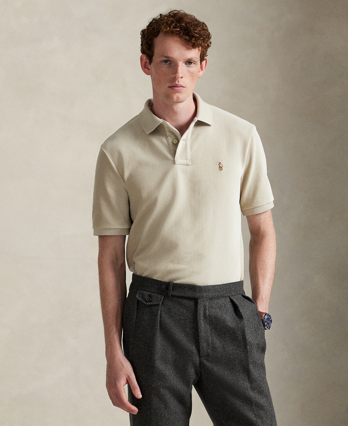 Click here for Polo Ralph Lauren Mens Classic-Fit Knit Corduroy P... prices