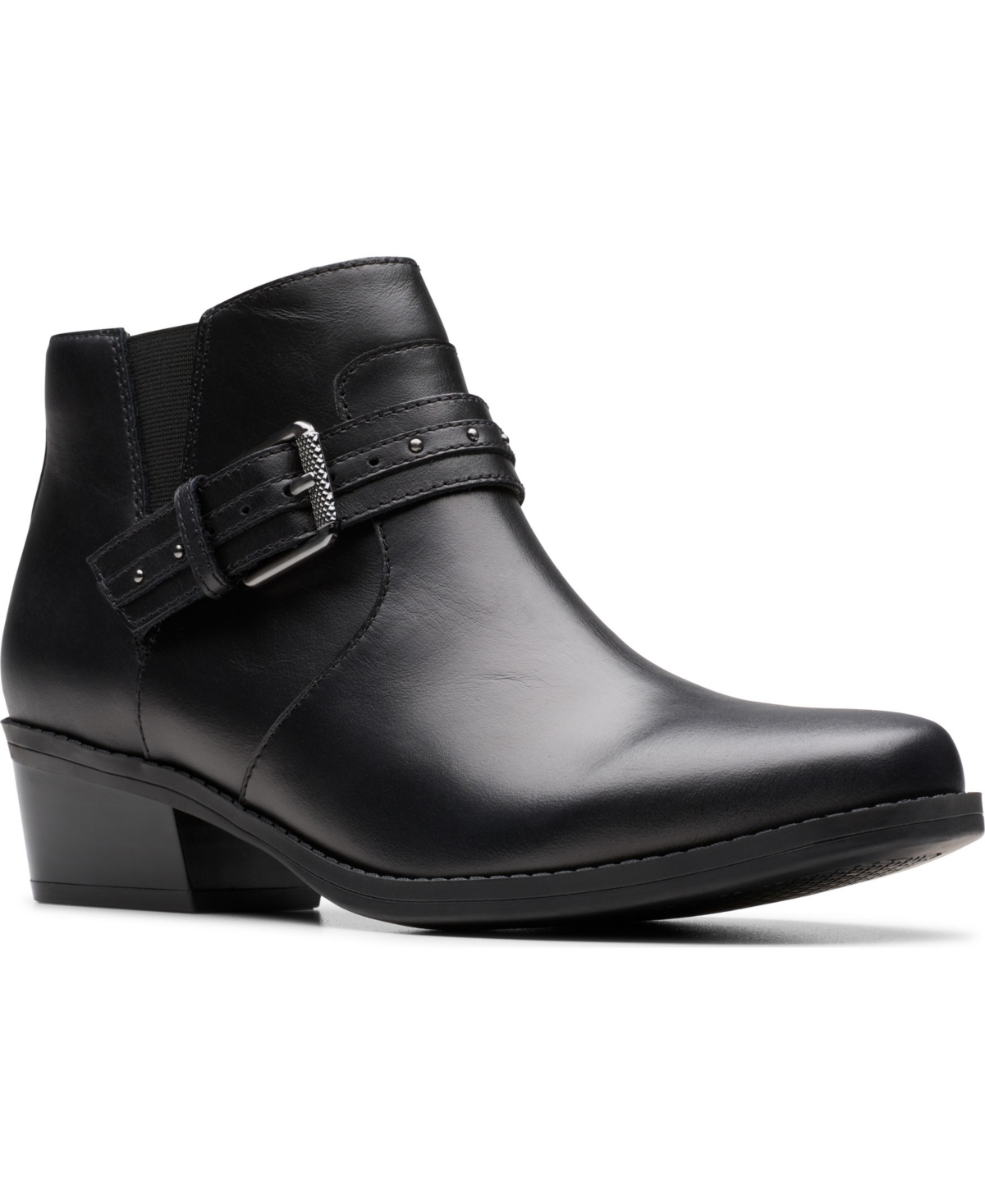 Click here for Clarks Womens Danyelle Wish Boots - Black Leather prices
