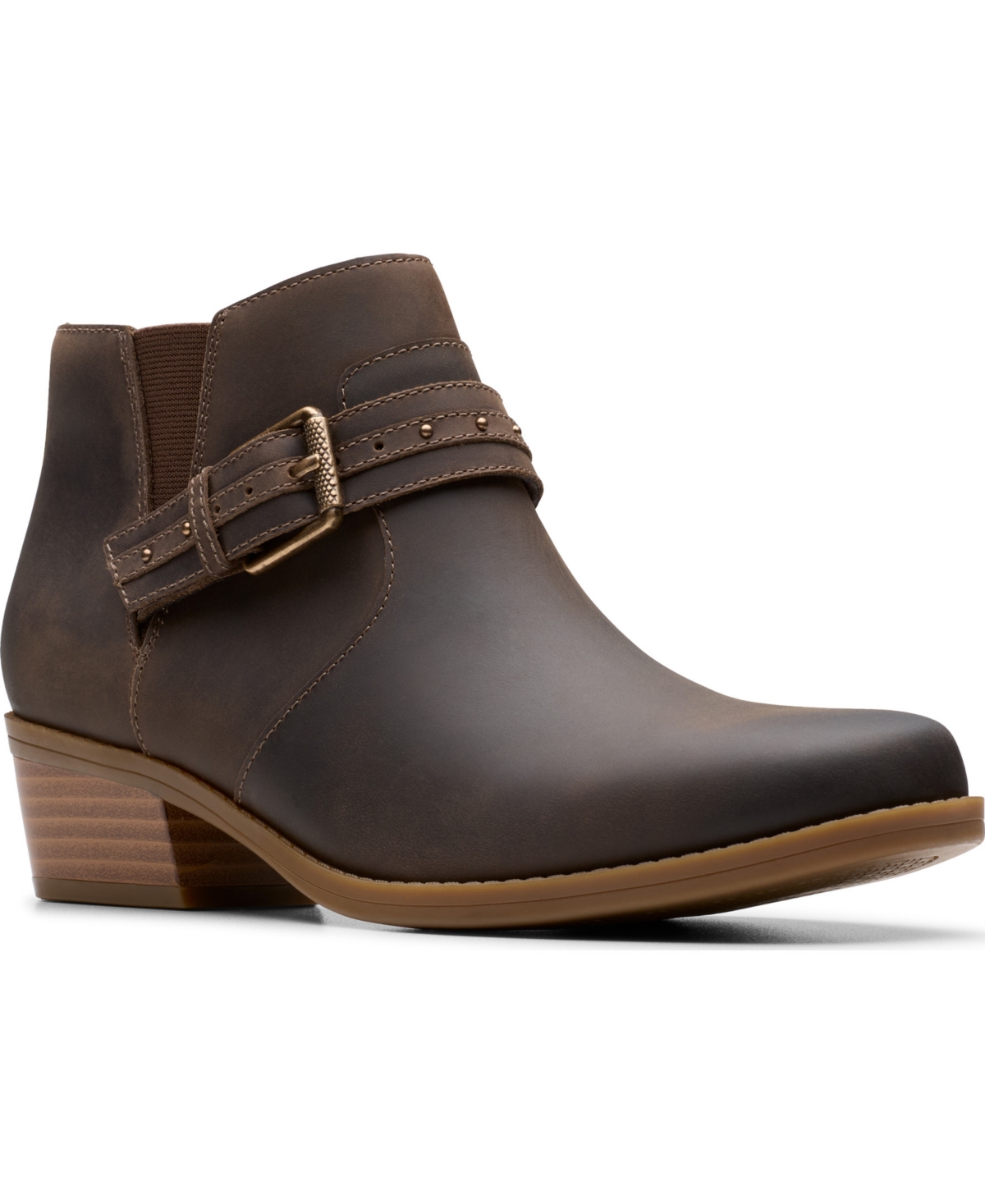 Click here for Clarks Womens Danyelle Wish Boots - Taupe Oily prices