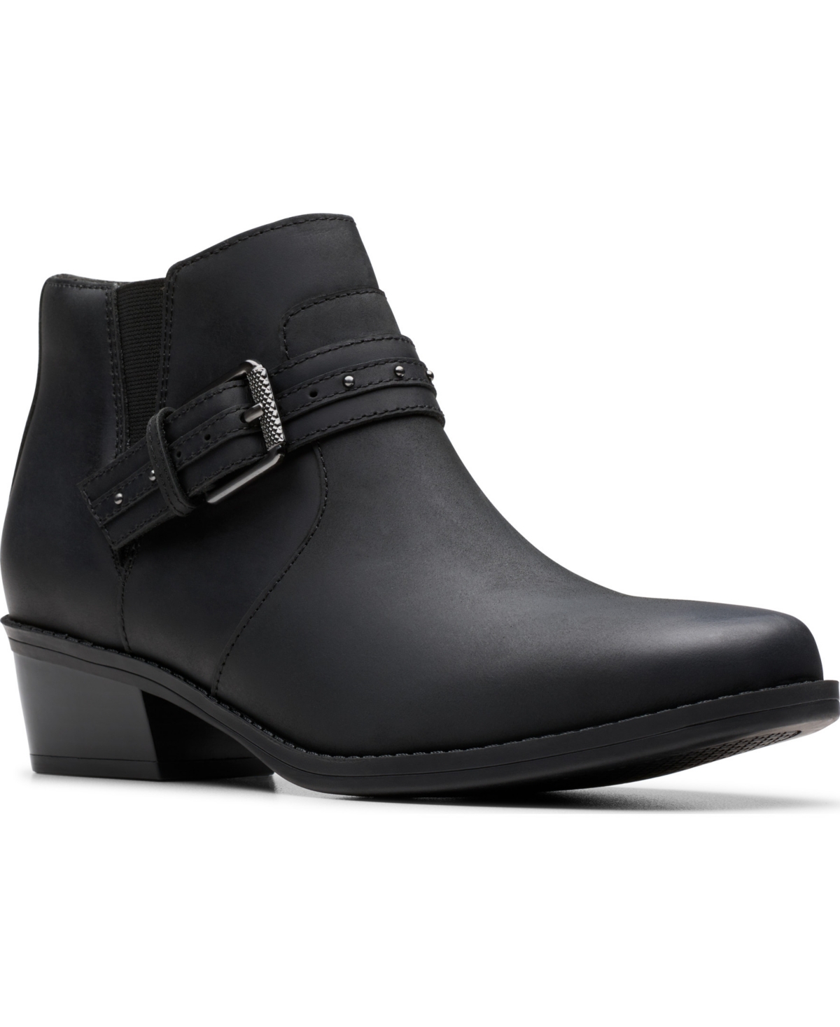 Click here for Clarks Womens Danyelle Wish Boots - Black Oily prices