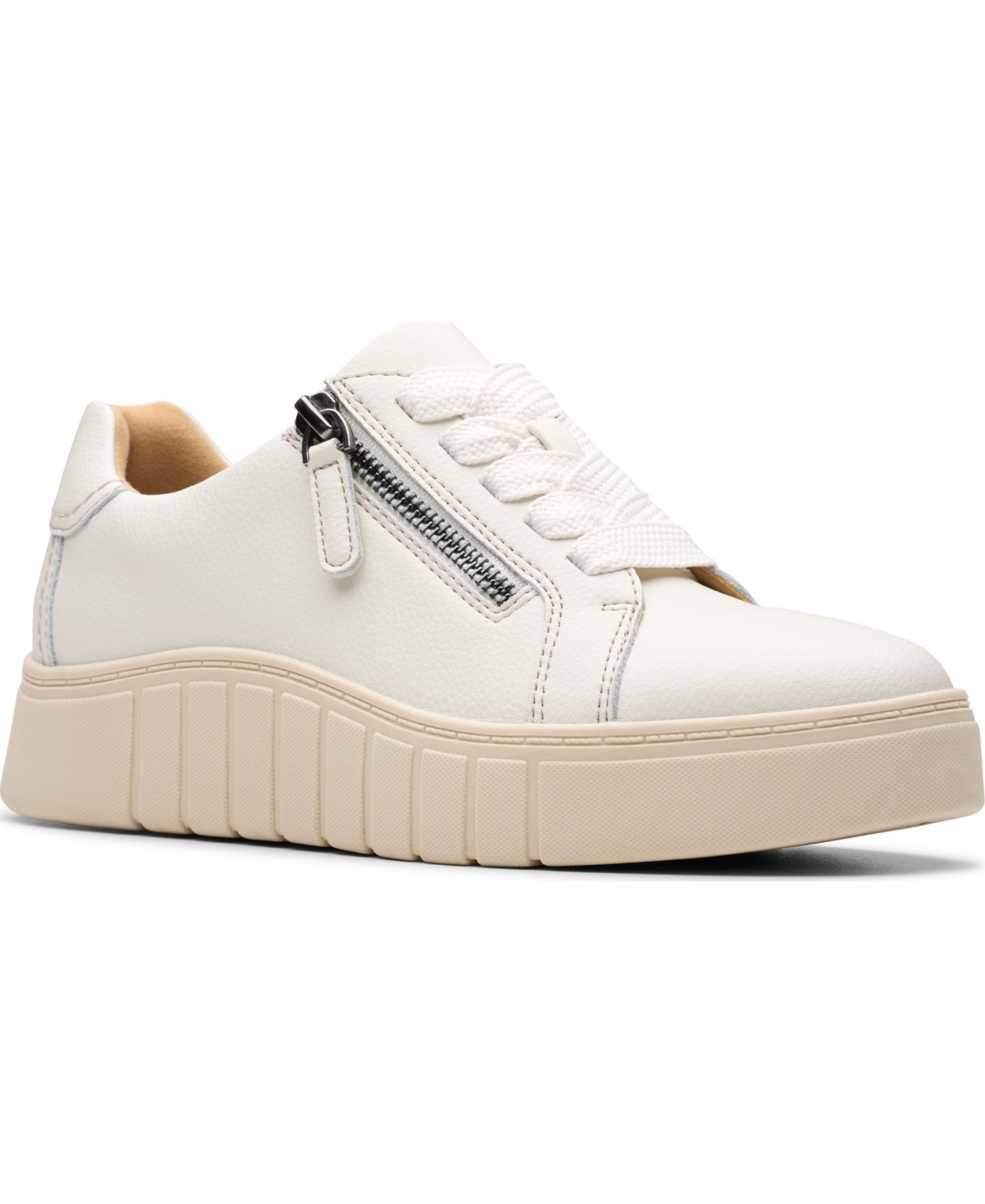 Click here for Clarks Womens Mykah Joy Round Toe Sneakers - Off W... prices