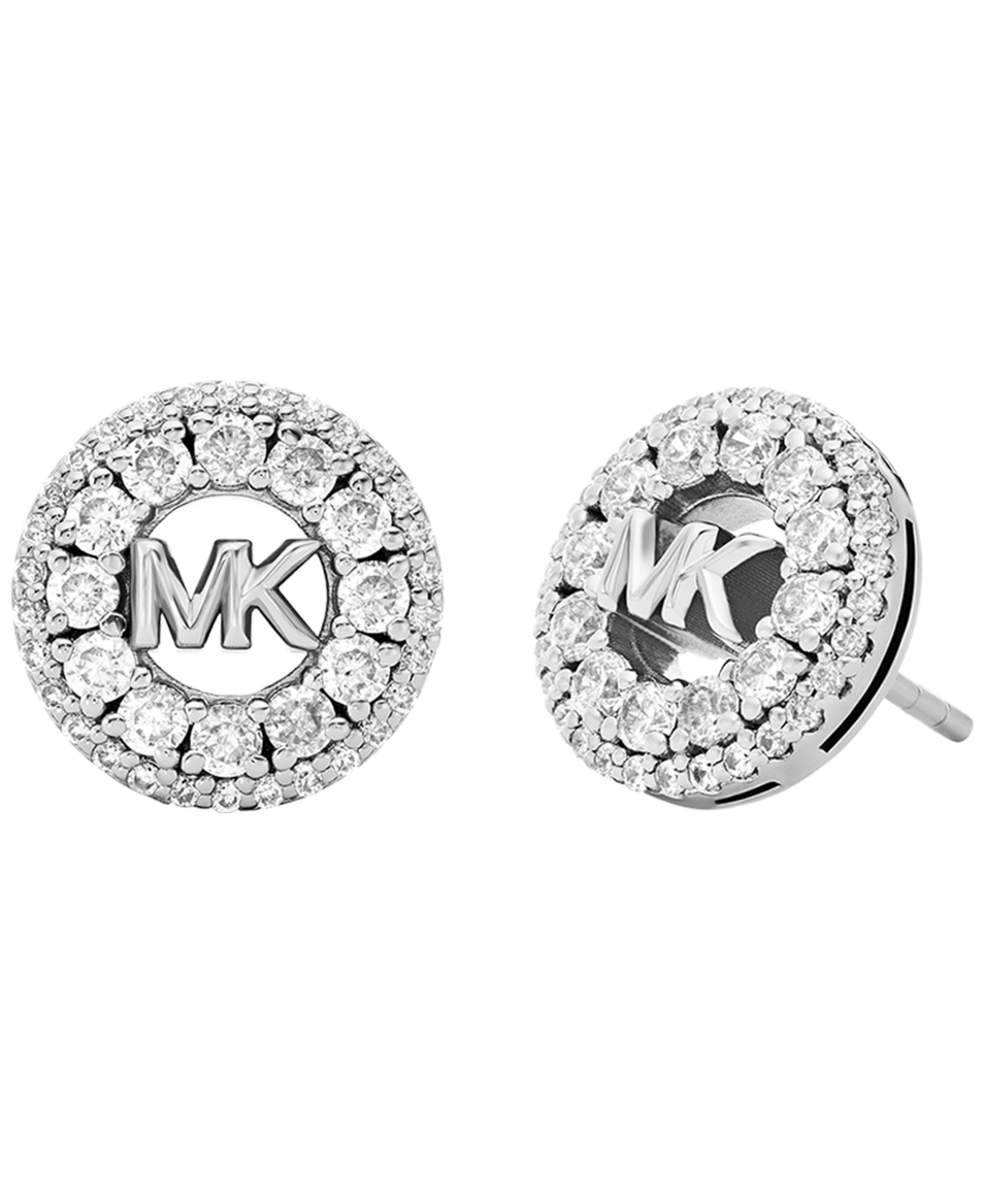 Click here for Michael Kors Cubic Zirconia Logo Stud Earrings - S... prices