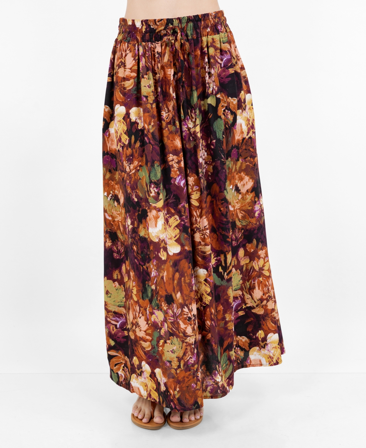 Click here for Fever Womens Printed Tie Waist Challis Pull On Ski... prices