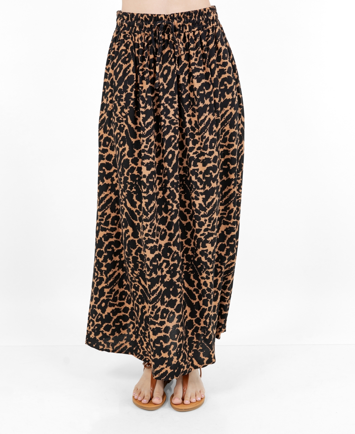 Click here for Fever Womens Printed Tie Waist Challis Pull On Ski... prices