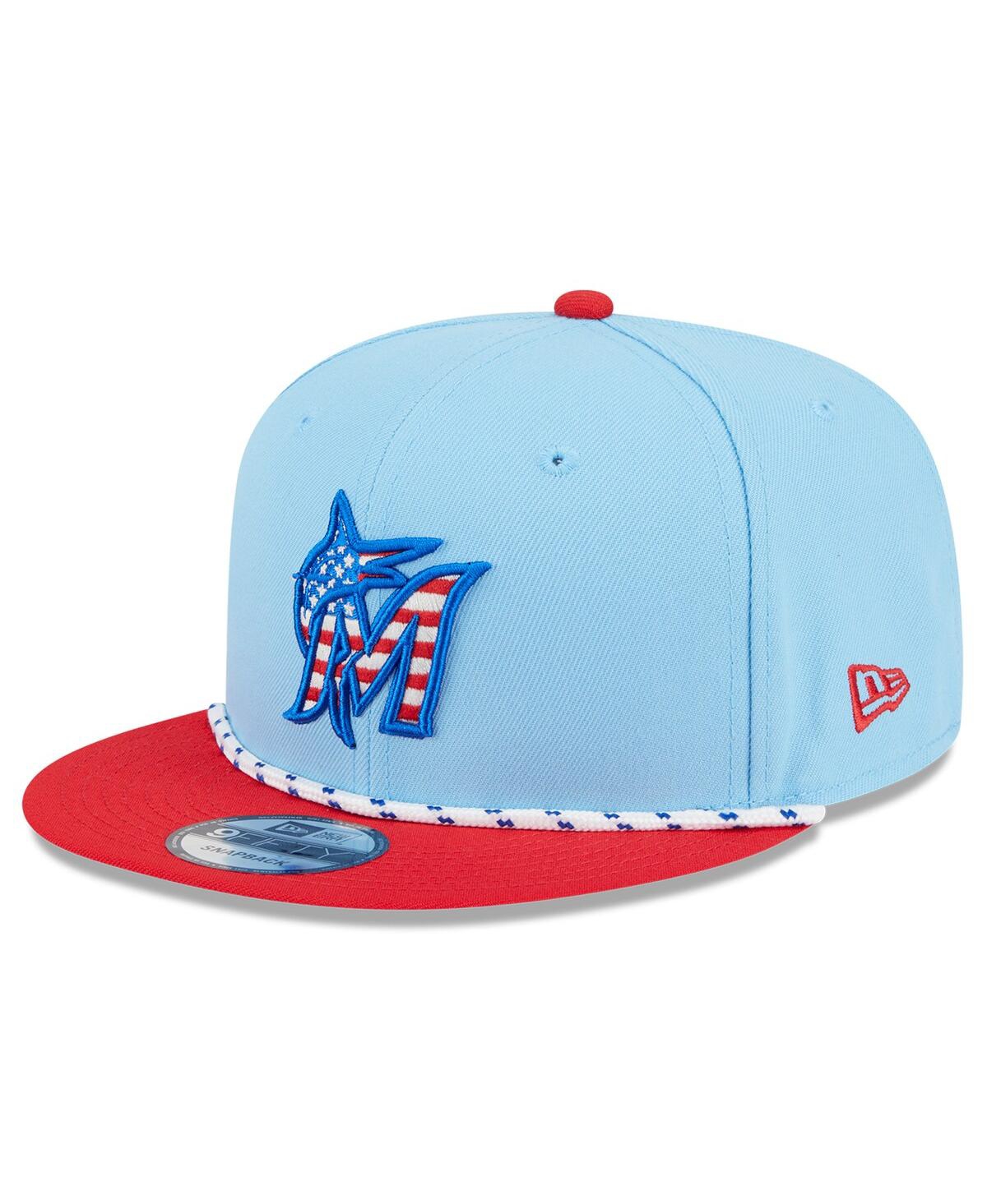 Click here for New Era Mens Light Blue/Red Miami Marlins 2025 Fou... prices