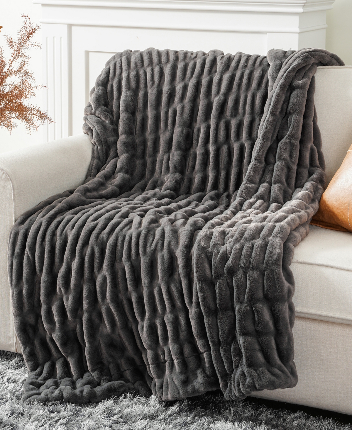 Click here for Battilo Luxurious Reversible Rabbit Faux Fur Throw... prices