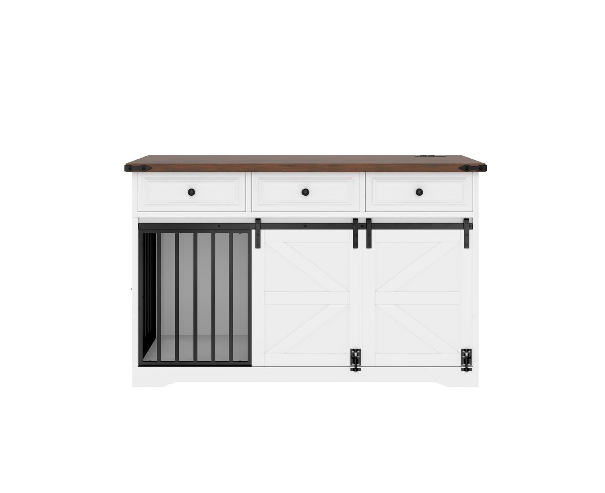Click here for Casainc 55.1" Dog Crate Kennel with 3 Storage... prices