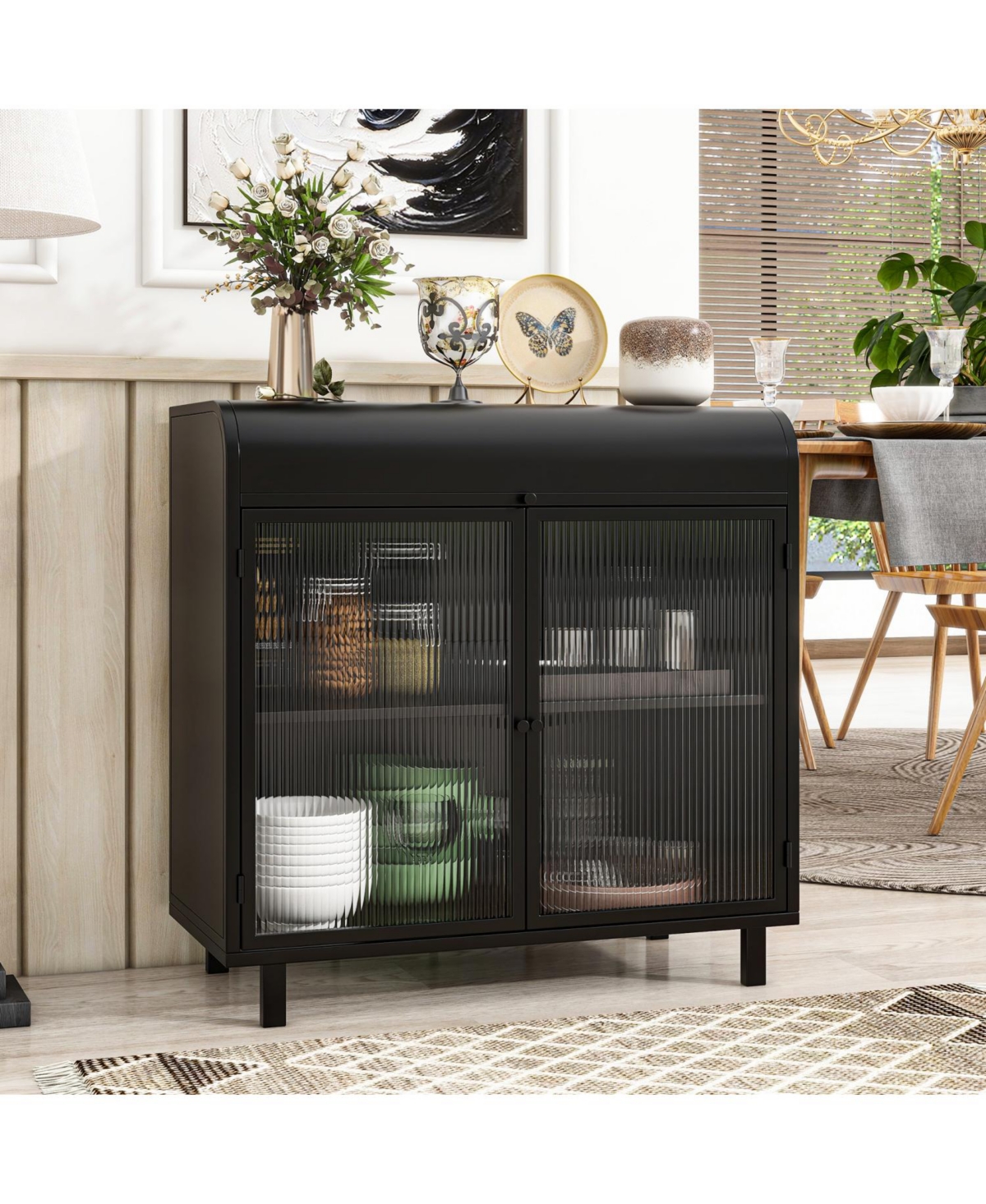 Click here for Streamdale Furniture Modern Black Sideboard Buffet... prices