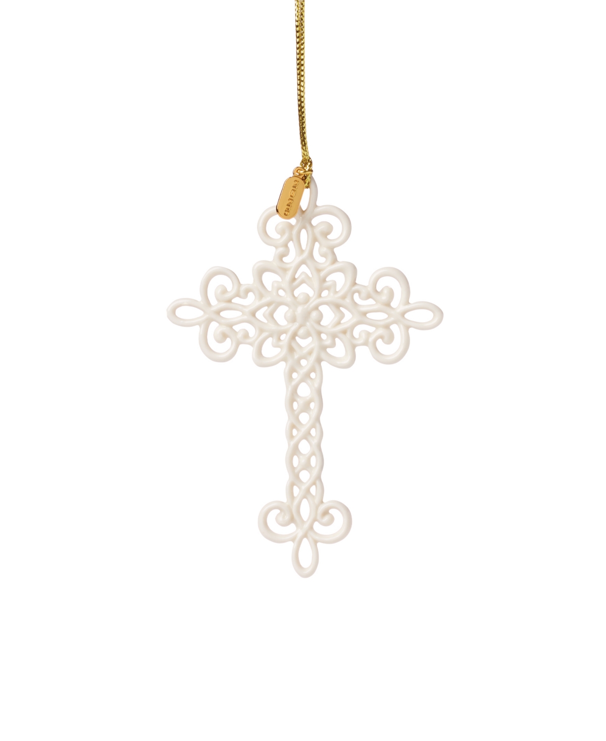 Click here for Lenox 2025 Snow Fantasies Cross Ornament - Ivory prices