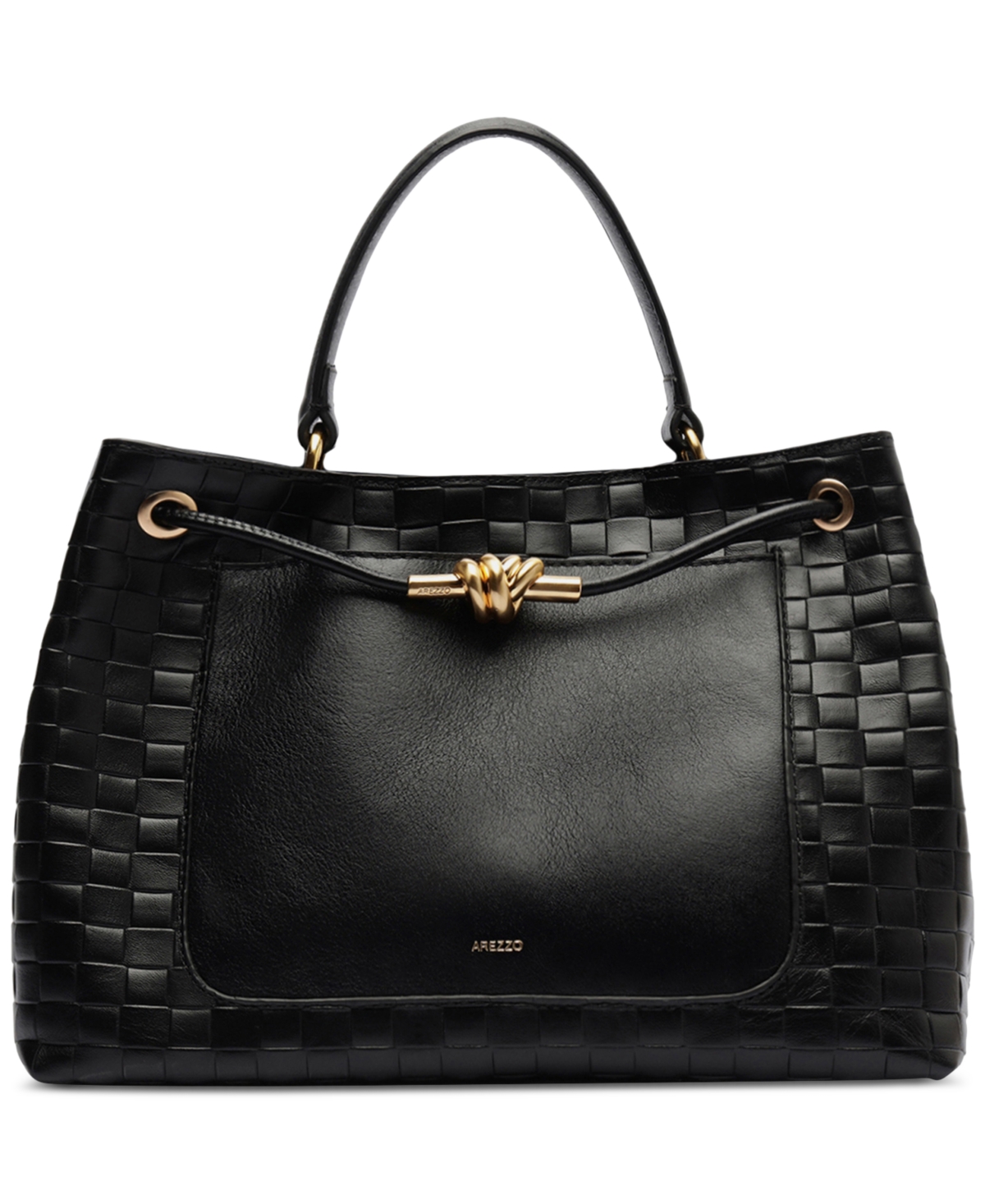 Click here for Arezzo Delphine Large Leather Shopping Bag - Black prices