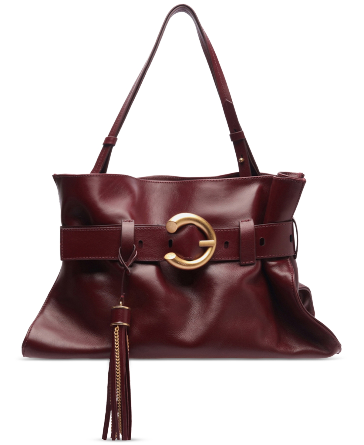 Click here for Arezzo Rivera Medium Leather Clutch - Wine Berry prices