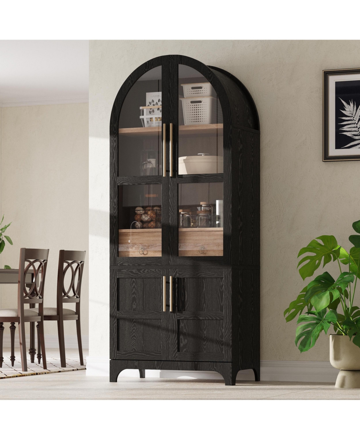 Click here for Casainc 71" Arched Kitchen Pantry Cabinet wit... prices