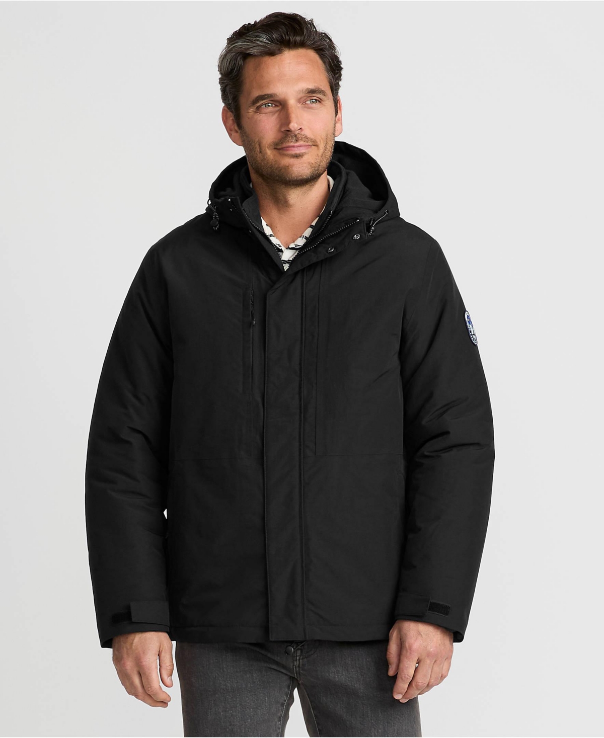 Click here for Lands End Mens Squall 3 in 1 Jacket - Black prices