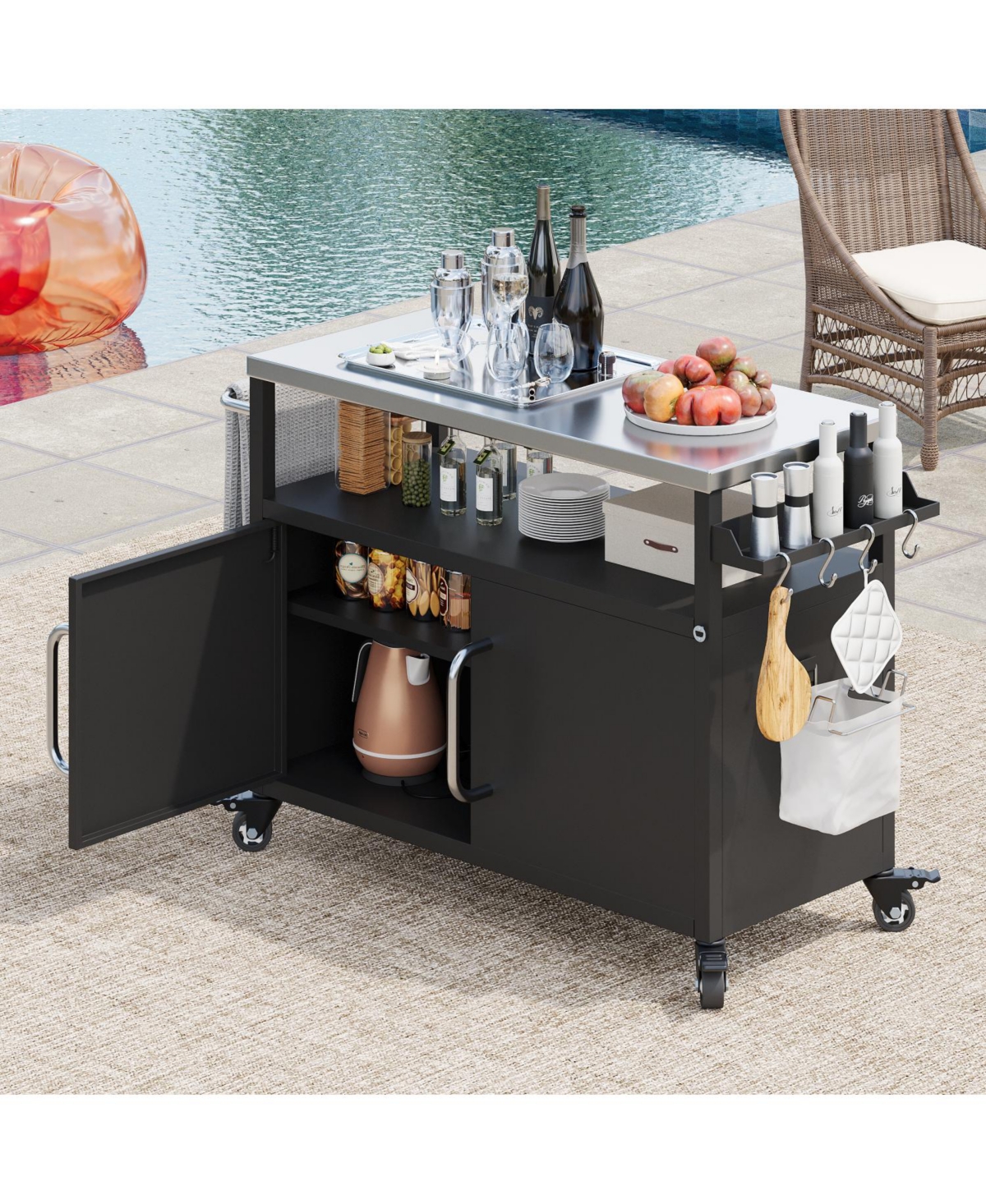 Click here for Streamdale Furniture Outdoor Kitchen Island Grill... prices