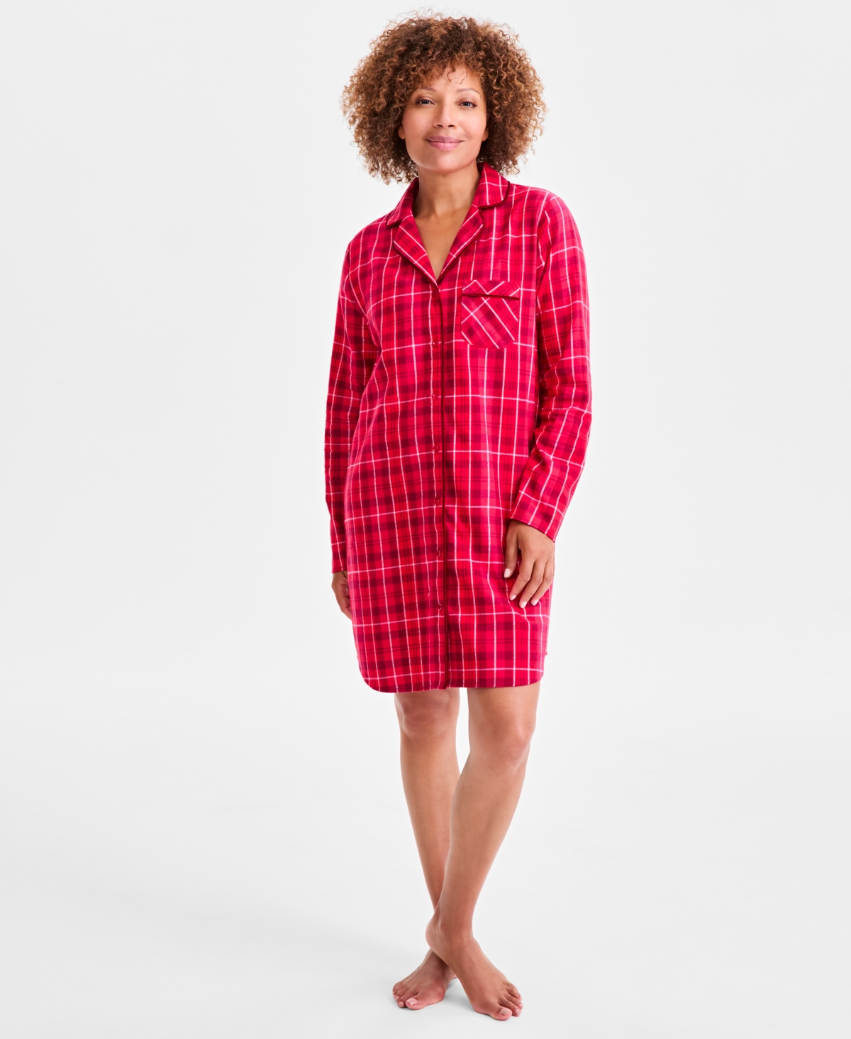 Click here for Charter Club Womens Cotton Flannel Printed Long Sl... prices