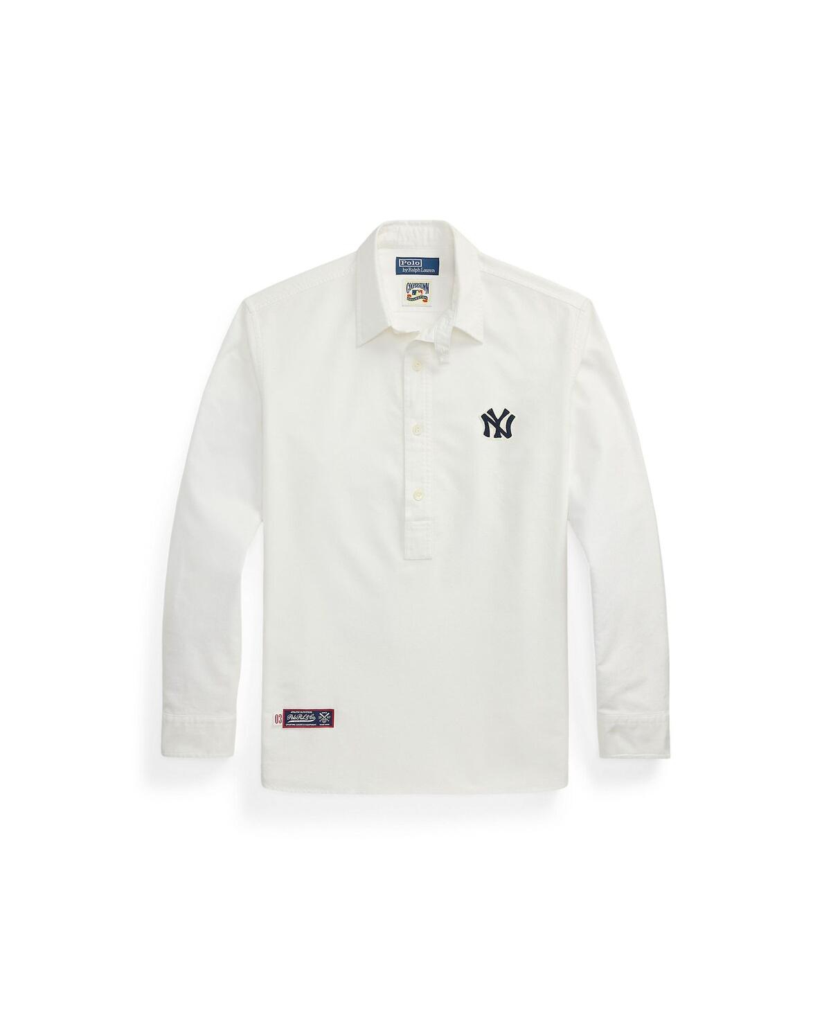 Click here for Polo Ralph Lauren White Yankees Oxford Shirt - Whi... prices