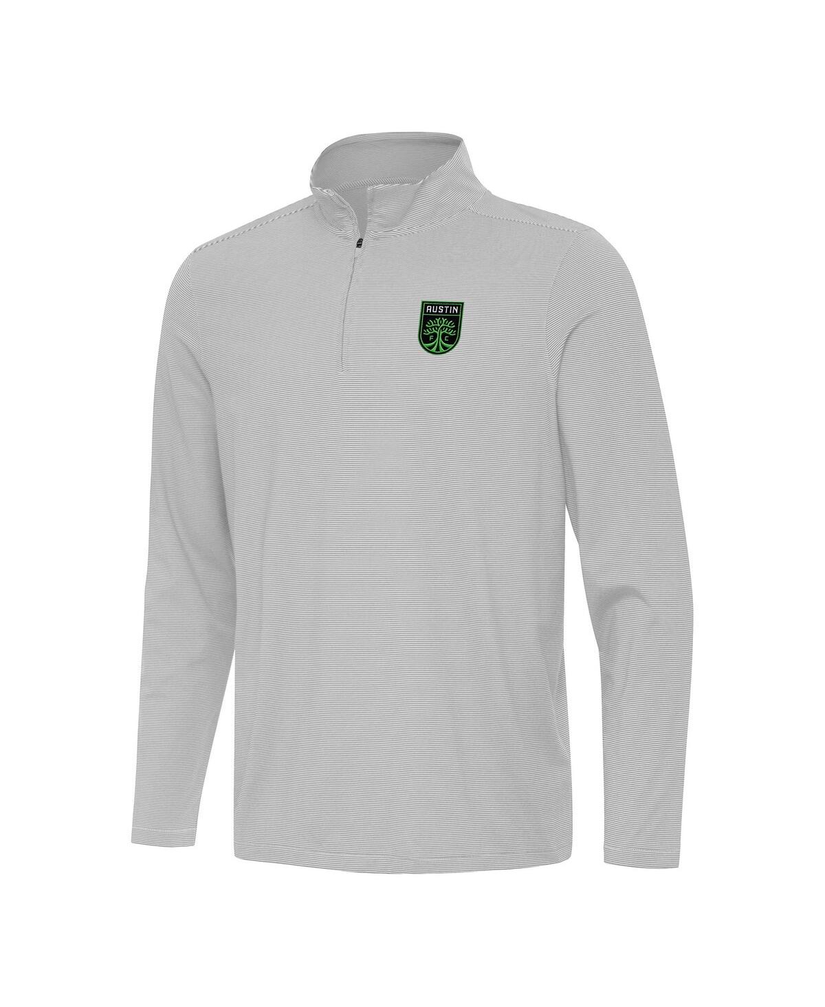 Click here for Antigua Mens Gray Austin Fc Twine Quarter-Zip Jack... prices