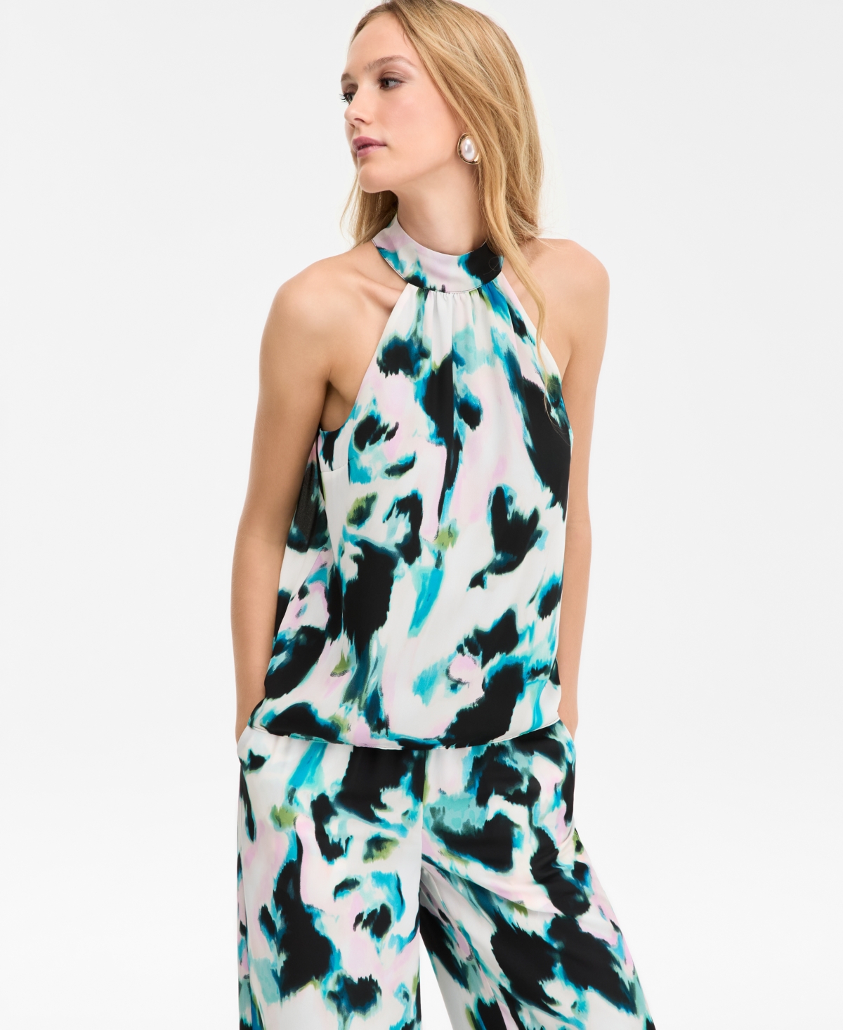 Click here for I.n.c. International Concepts Womens Printed Halte... prices