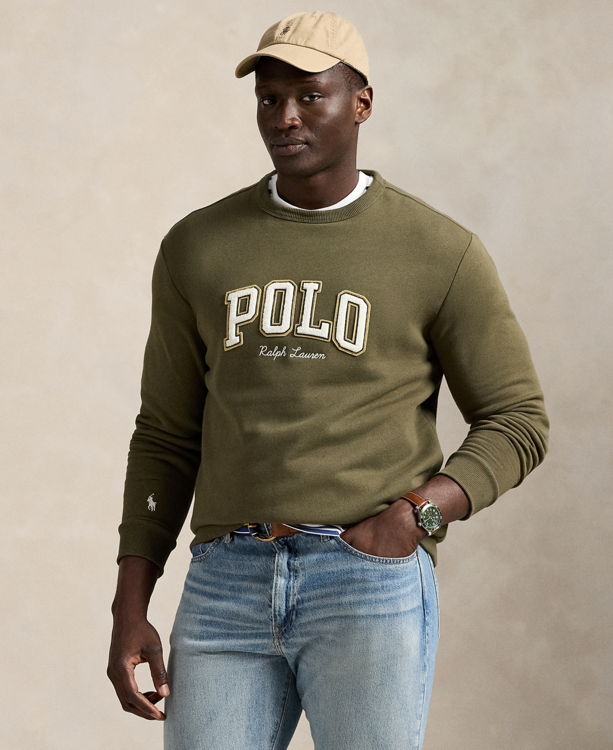 Click here for Polo Ralph Lauren Mens Big & Tall Logo Fleece Swea... prices