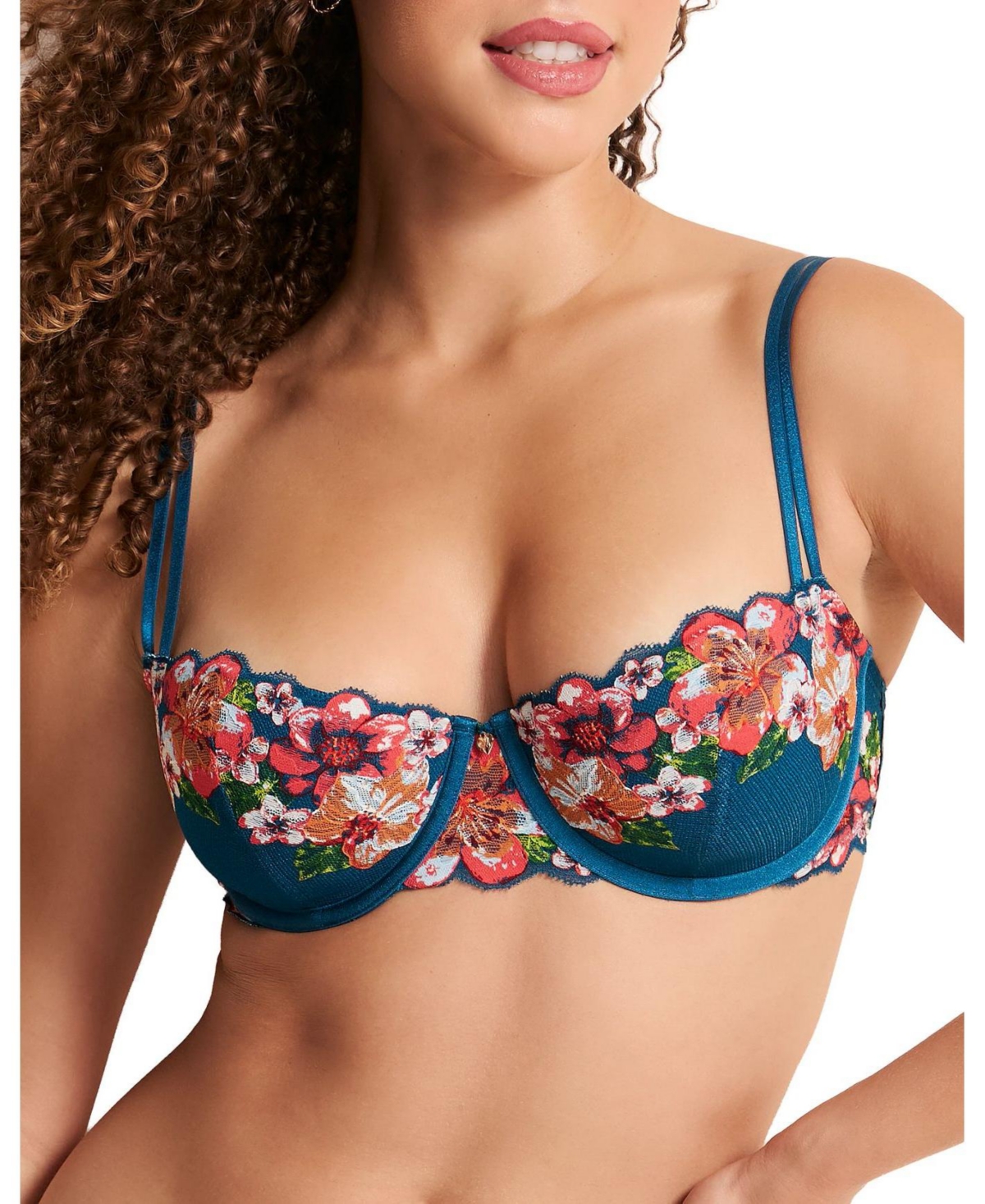 Click here for Adore Me Liesel Womens Contour Balconette Bra - Fl... prices