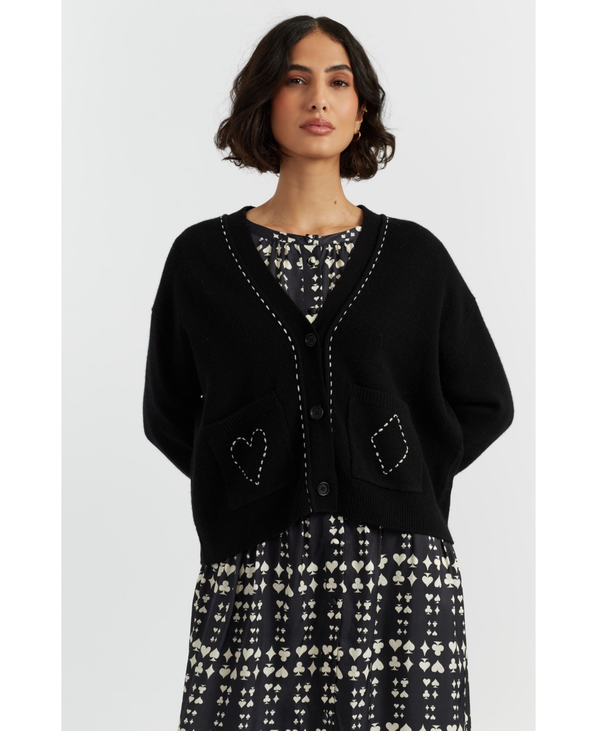 Click here for Chinti & Parker Womens Wool Cashmere Queen of Hear... prices