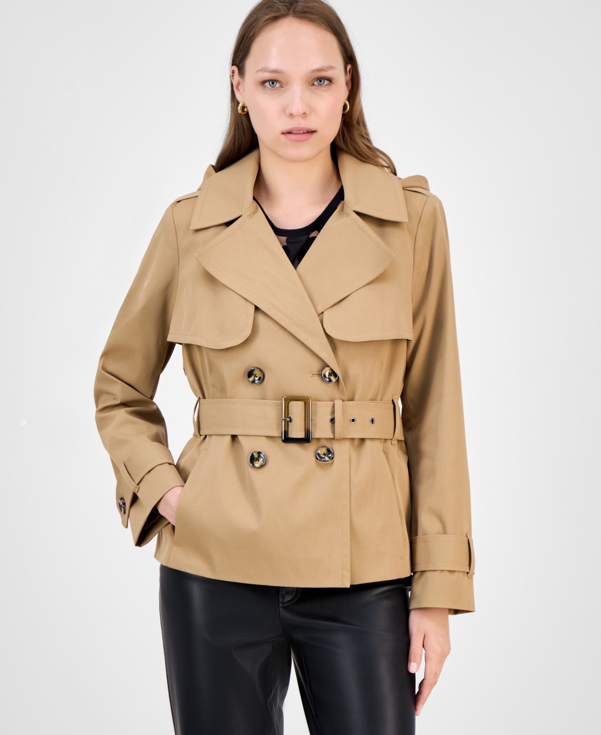 Click here for London Fog Womens Double-Breasted Belted Trench Co... prices