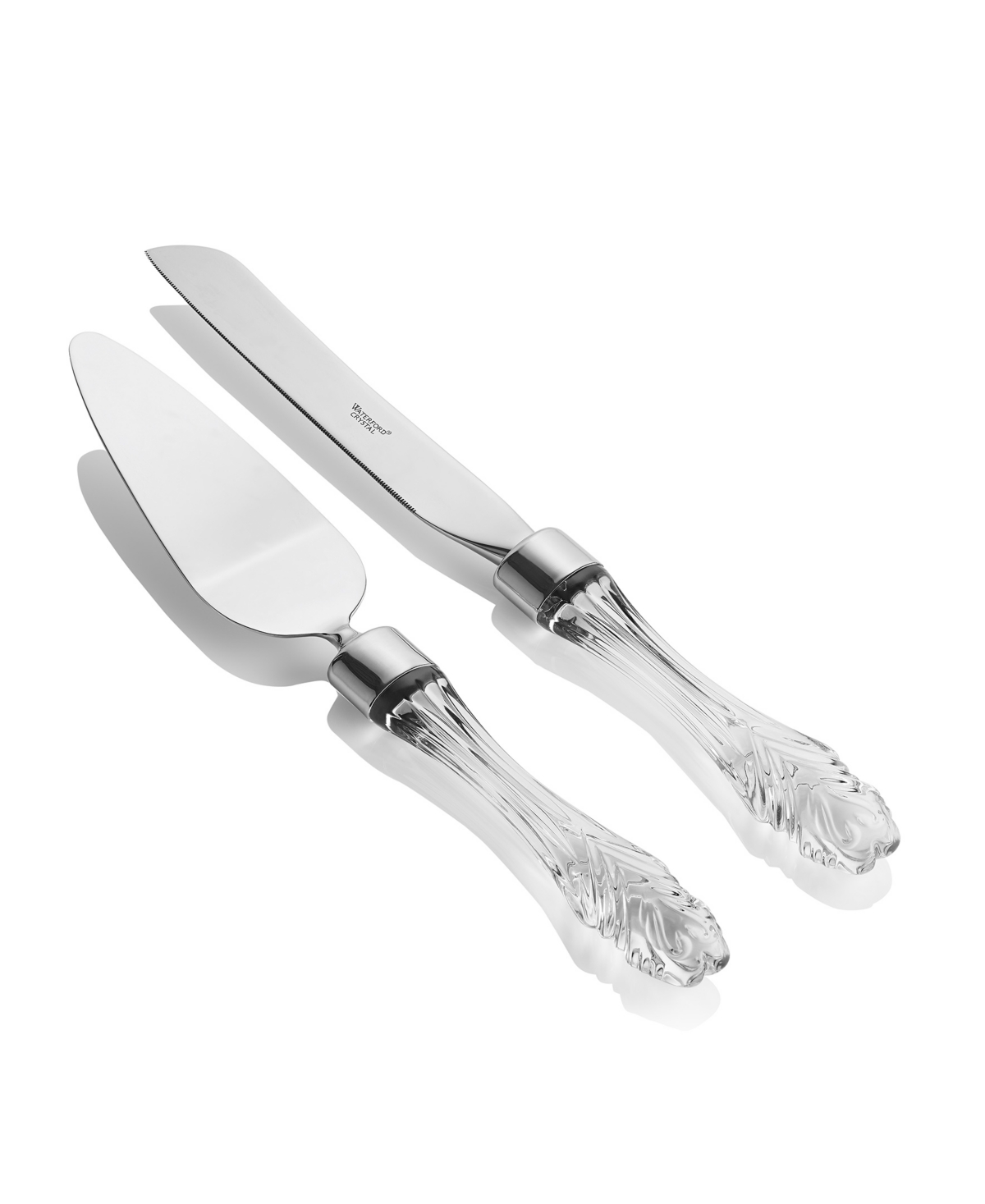 Click here for Waterford Wedding Cake Knife and Server Set - Clea... prices