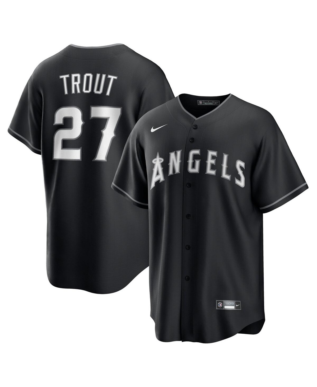 Click here for Nike Mens Mike Trout Black Los Angeles Angels Ligh... prices