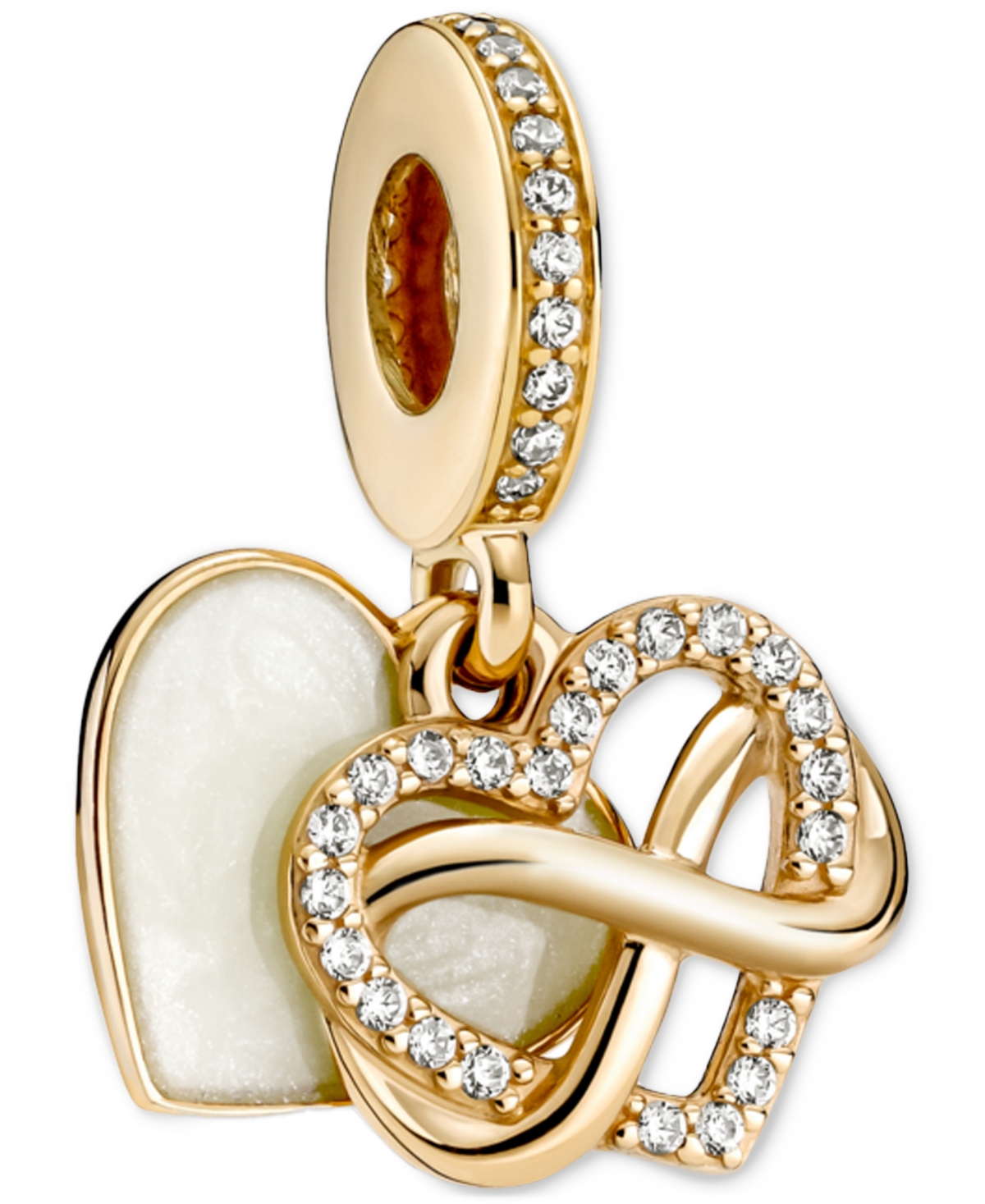 Click here for Pandora 14k Gold Infinity Heart Cubic Zirconia and... prices