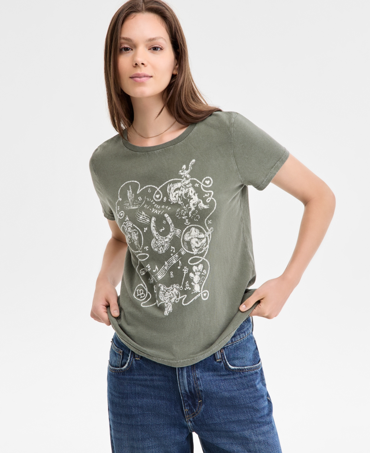 Click here for Lucky Brand Womens Western Rope Frame Classic Crew... prices