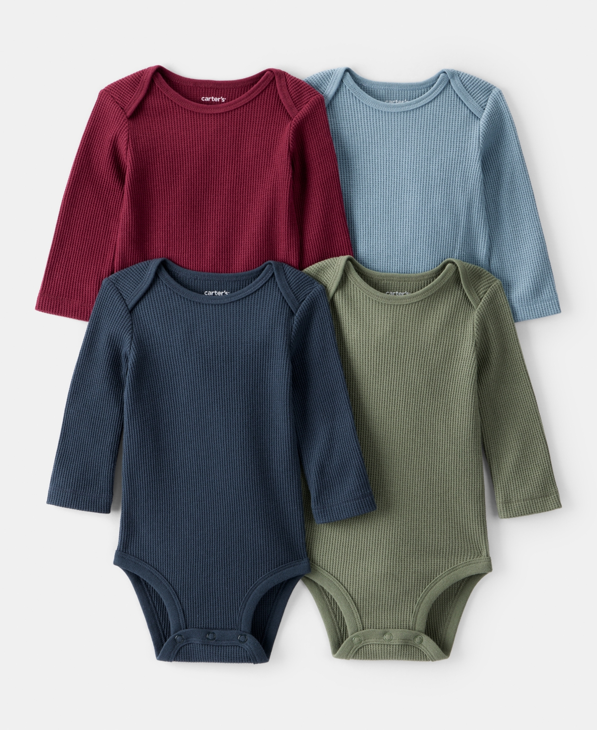 Click here for Carters Baby Long-Sleeve Ribbed Bodysuits  4 Pack... prices
