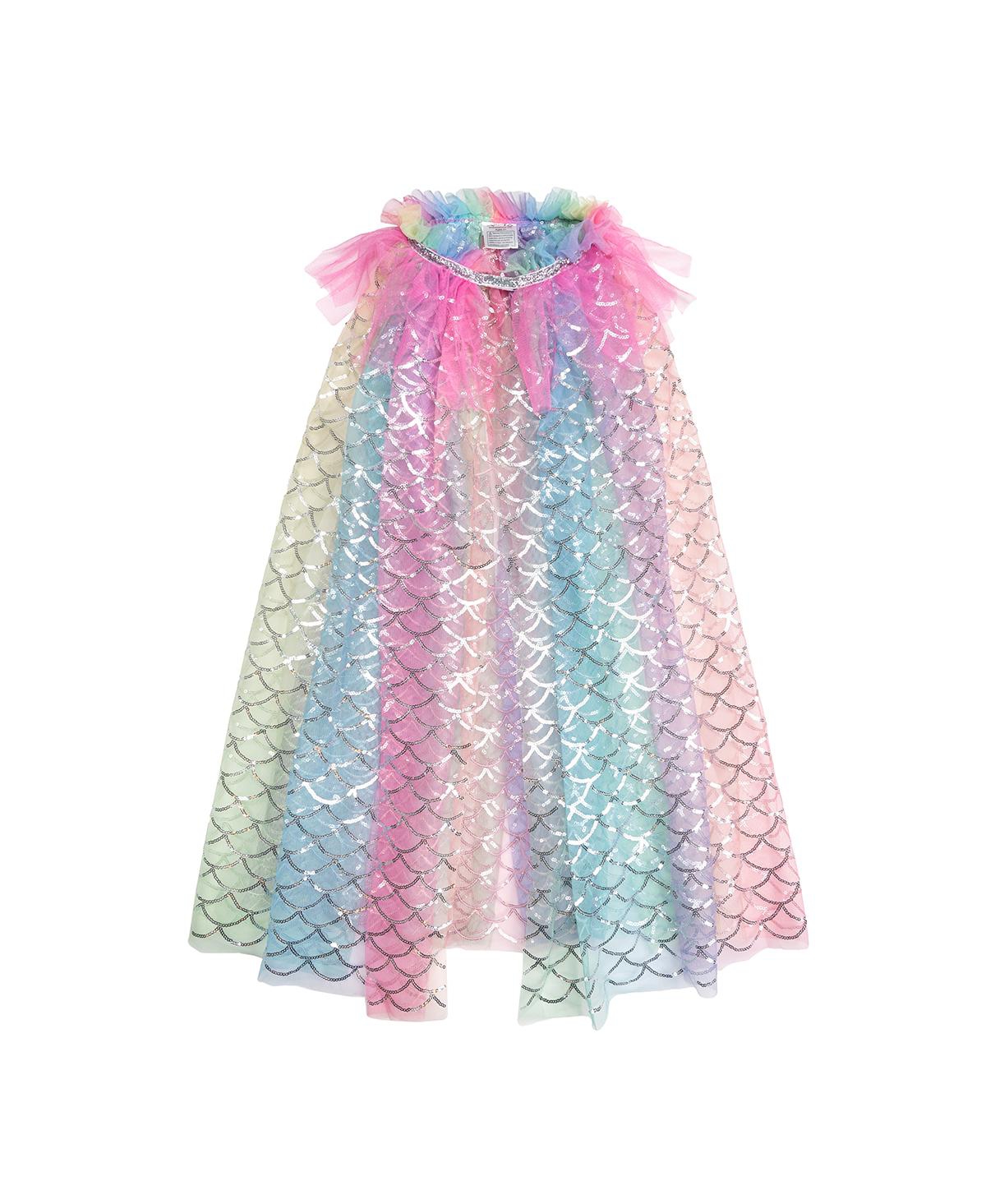 Click here for Sweet Wink Girls Rainbow Mermaid Cape - Multicolor prices