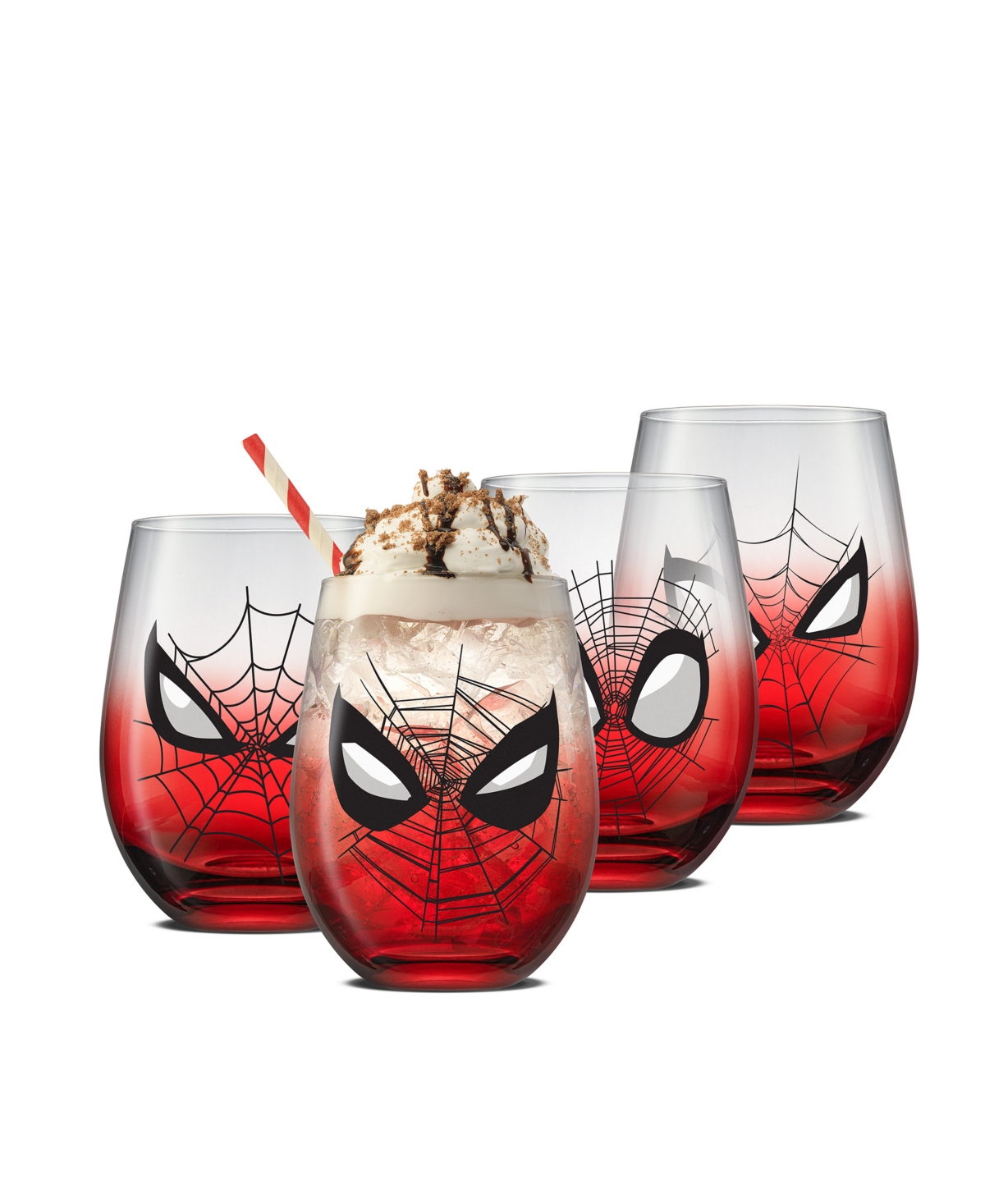 Click here for JoyJolt Spidey Sense Stemless Drinking Glasses  Se... prices