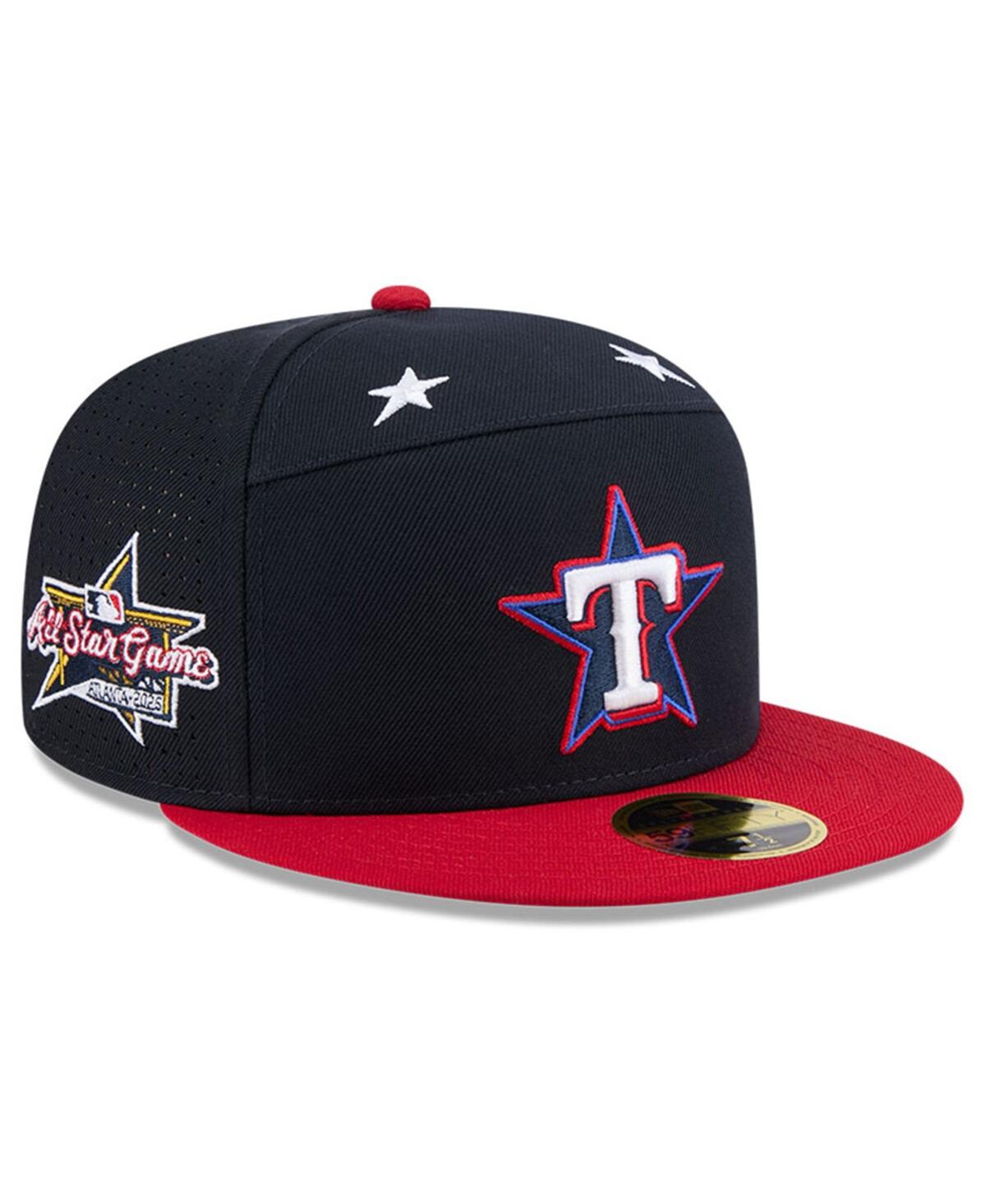 Click here for New Era Mens Navy/Red Texas Rangers 2025 Mlb All-S... prices