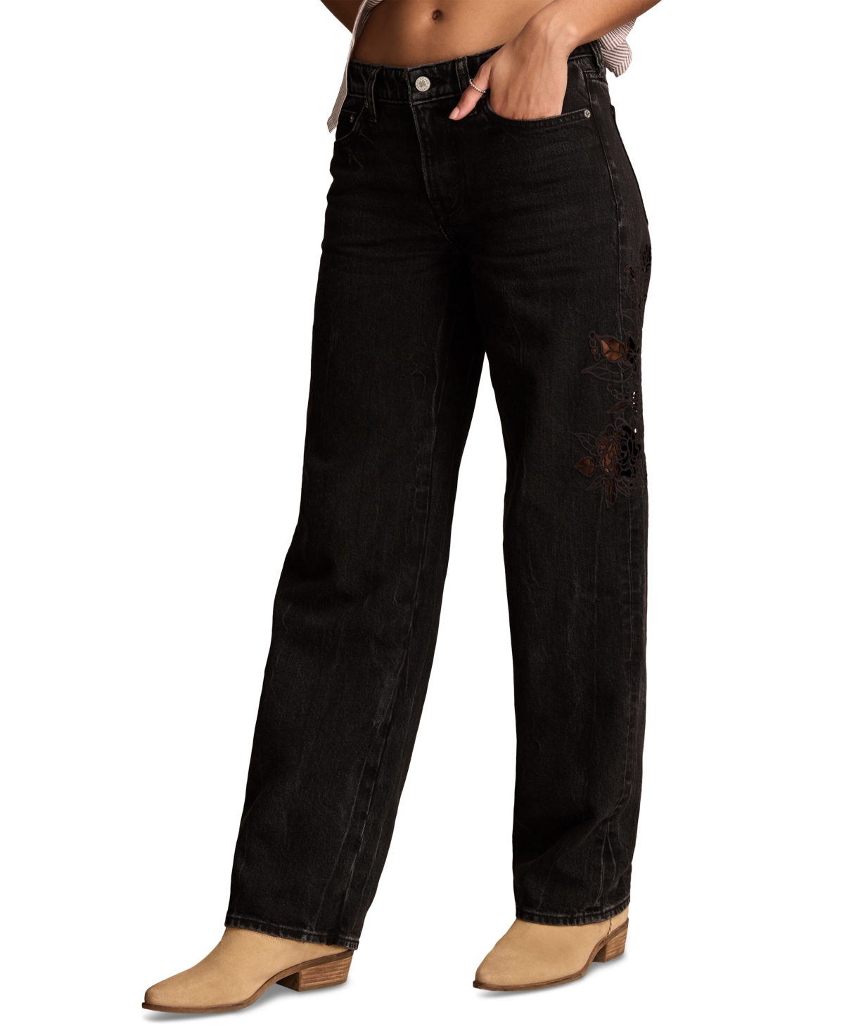 Click here for Lucky Brand Womens Legend Baggy High-Rise Jeans -... prices
