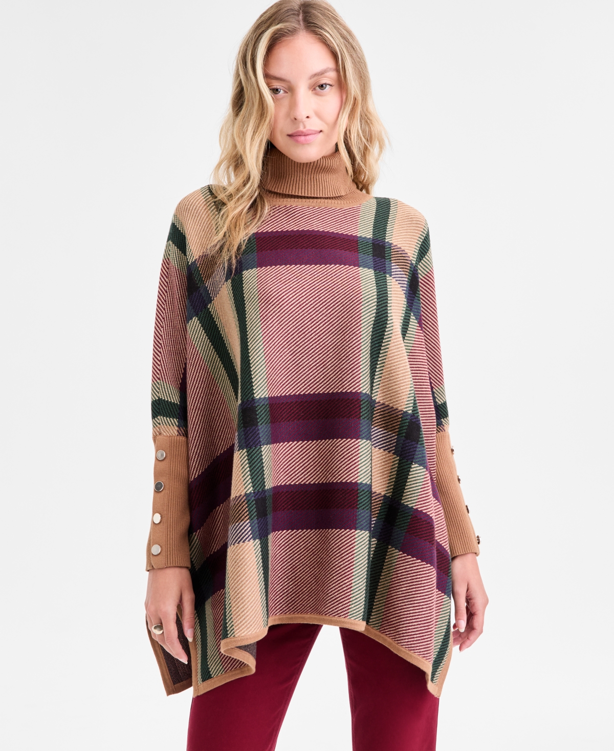 Click here for Jones New York Womens Drop Shoulder Turtle Neck Sw... prices
