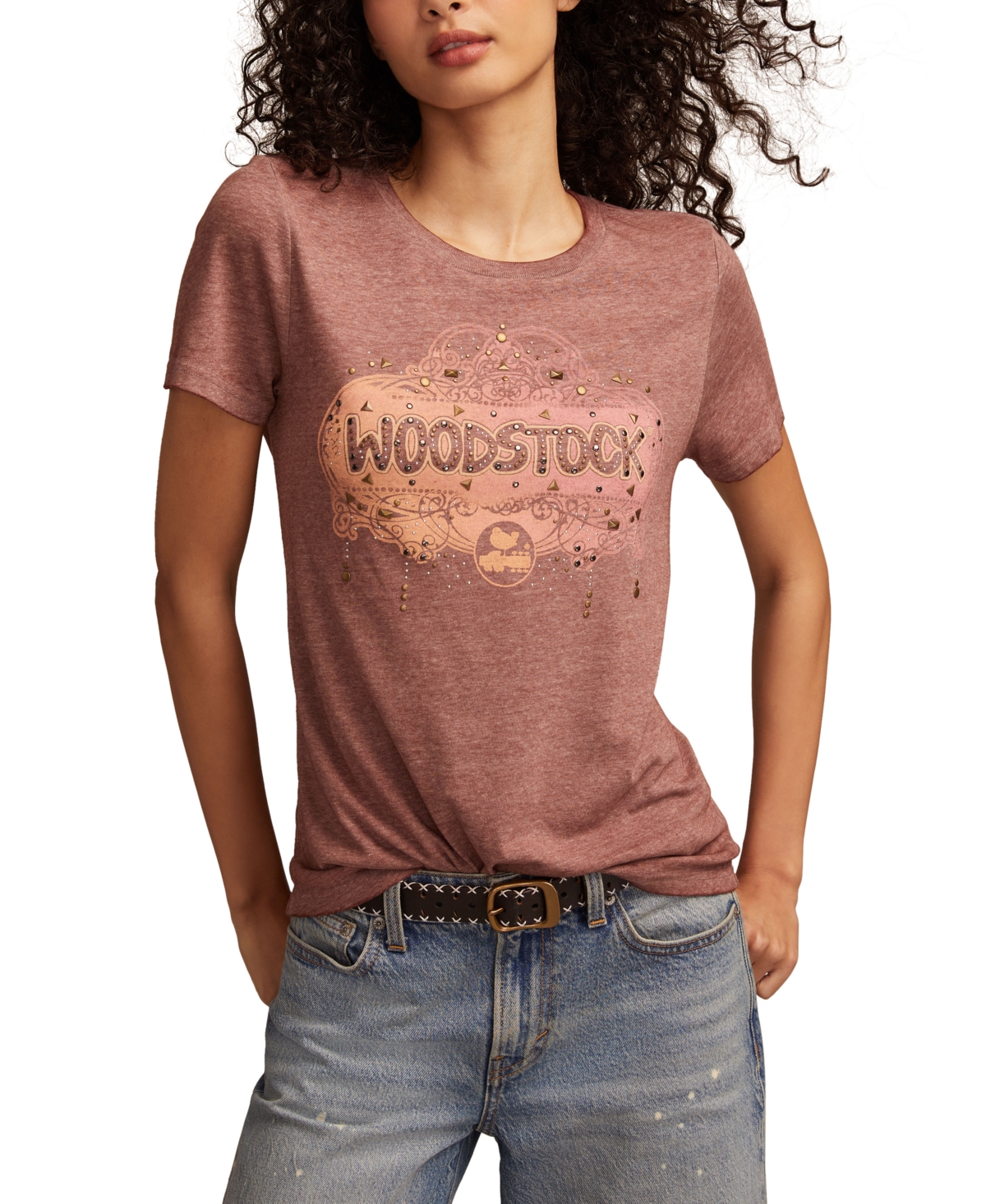Click here for Lucky Brand Womens Ornate Woodstock Classic Crewne... prices