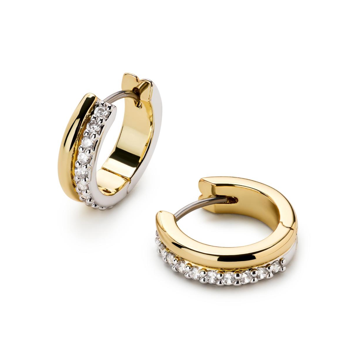 Click here for Ana Luisa Huggie Earrings - Asher Pave - Gold prices